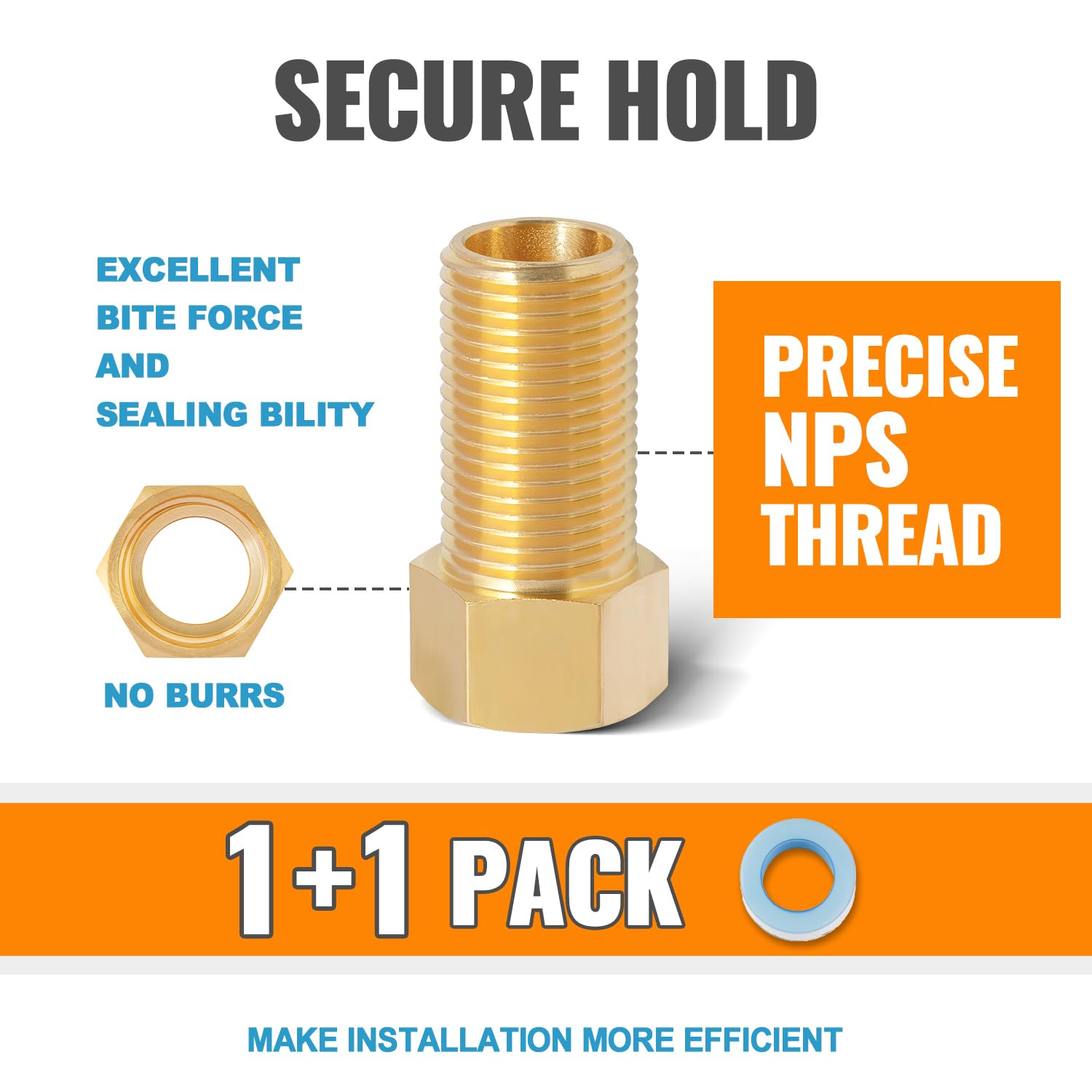 Snapklik.com : SUNGATOR 1/2 Male To Female Brass Pipe Extension ...