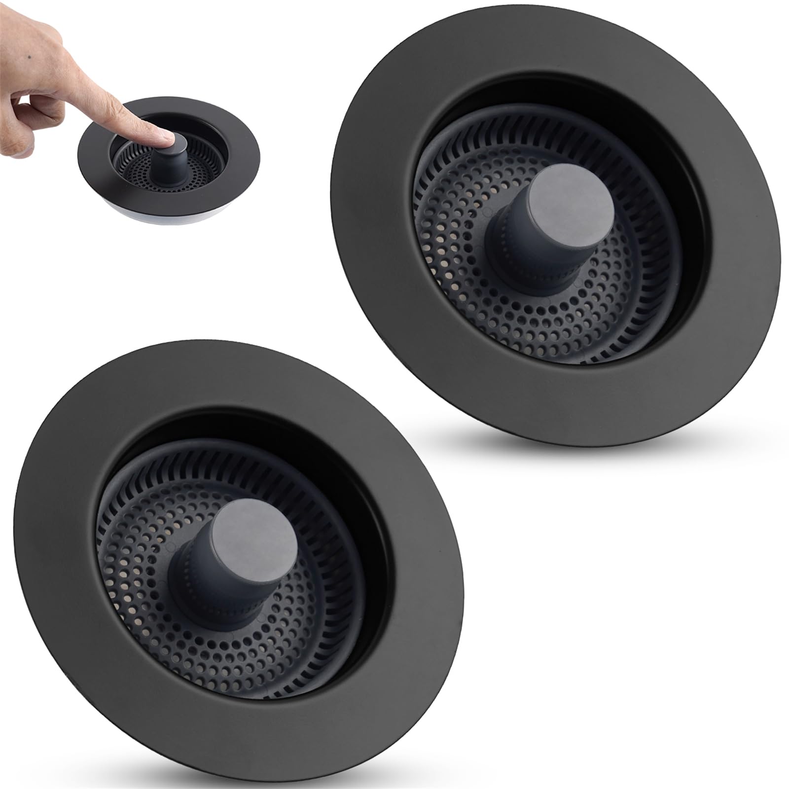 Snapklik.com : Hygie Rinse 3-in-1 Pop Up Kitchen Sink Stopper Strainer ...