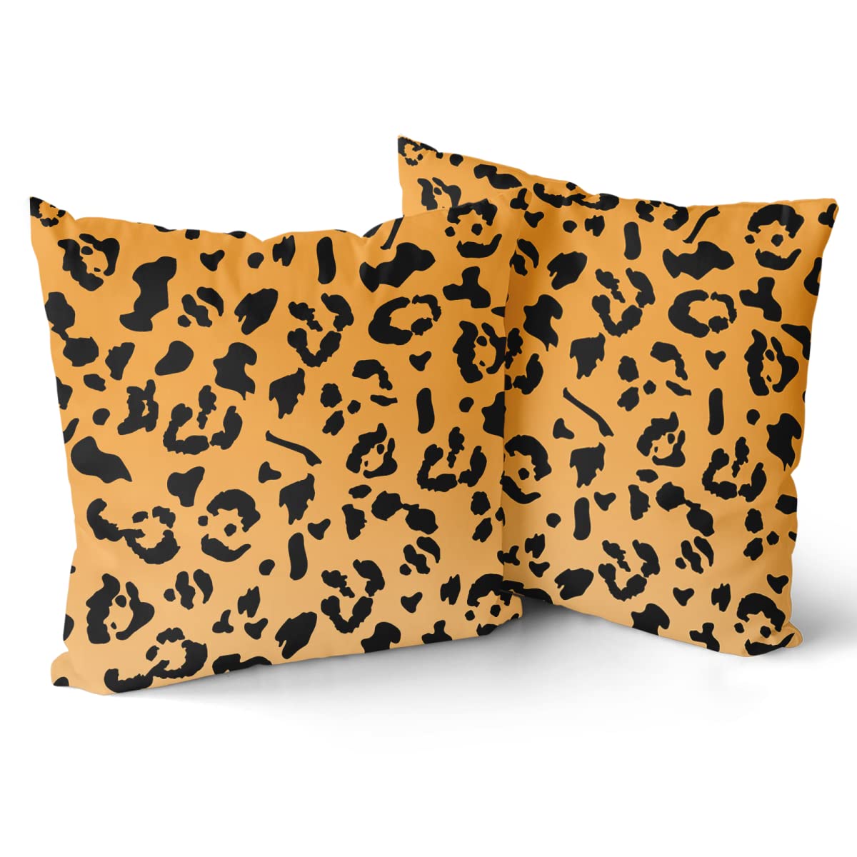 Cheetah Print Pillow Case 18x18 Set of 2 Snow Leopard Print Throw ...
