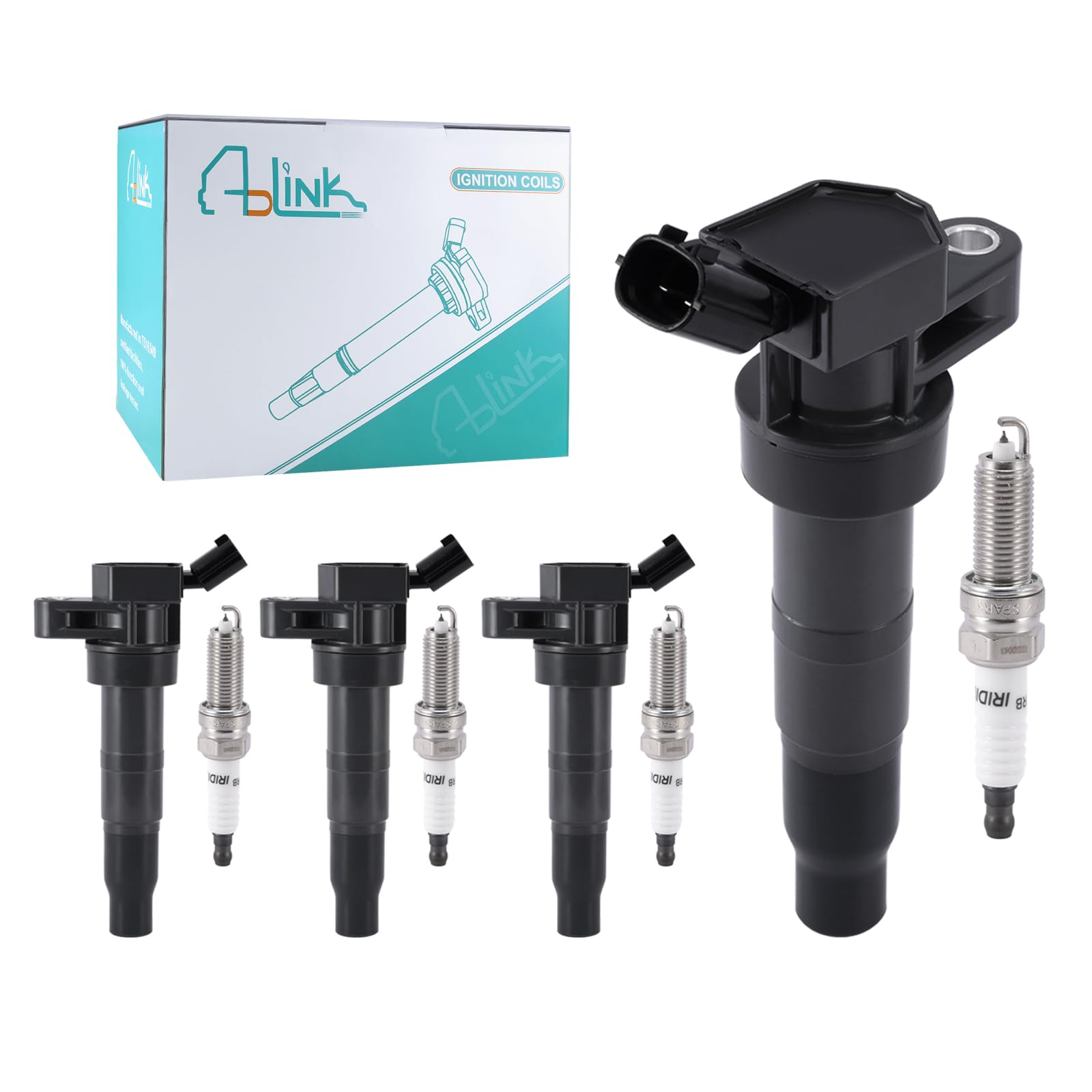 Amazon.com: AULINK UF611 Ignition Coil Pack XP6203 Spark Plugs Set of 4 ...