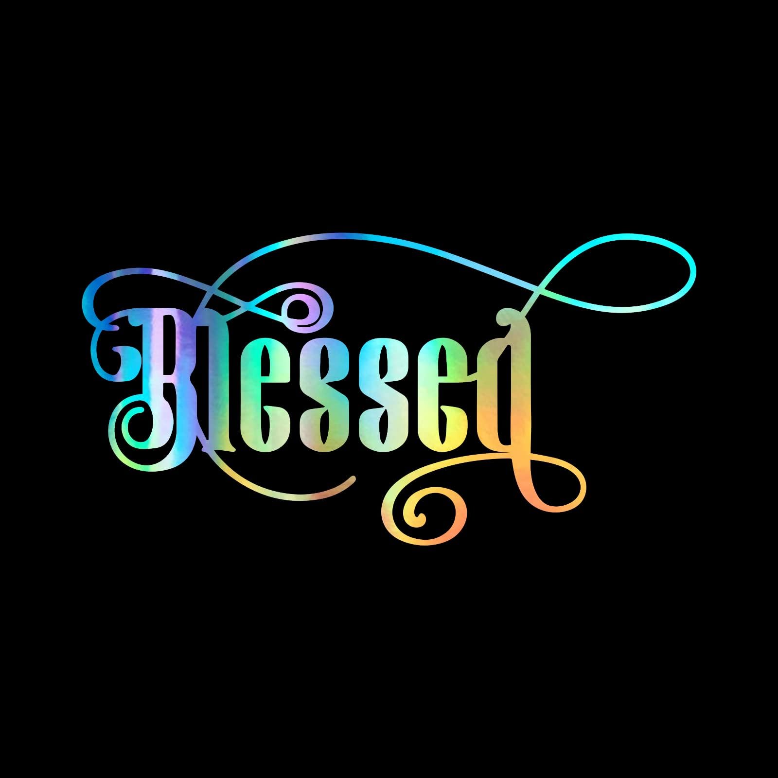 Amazon.com: Blessed Decal Vinyl Sticker Auto Car Truck Wall Laptop ...