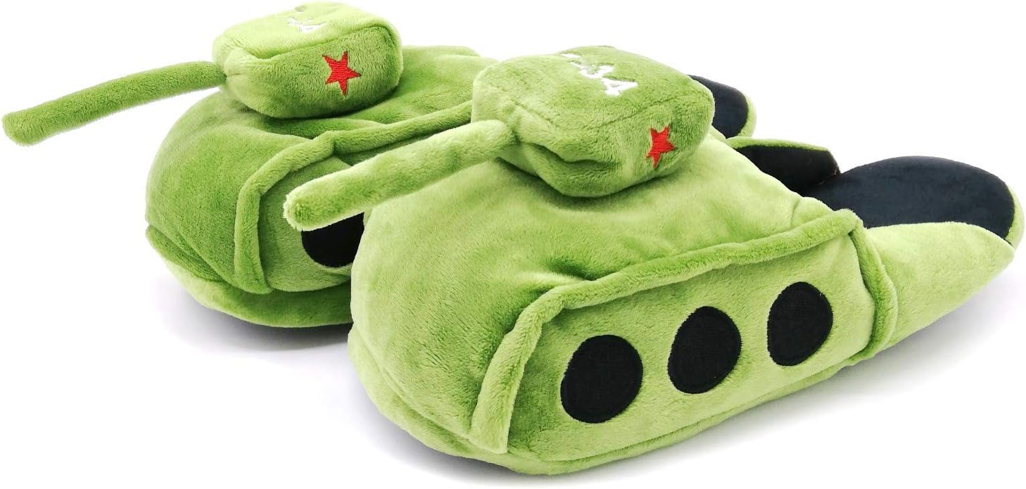 Amazon.com | Tapatuli Plush slippers battle tank T-34 original gift for ...