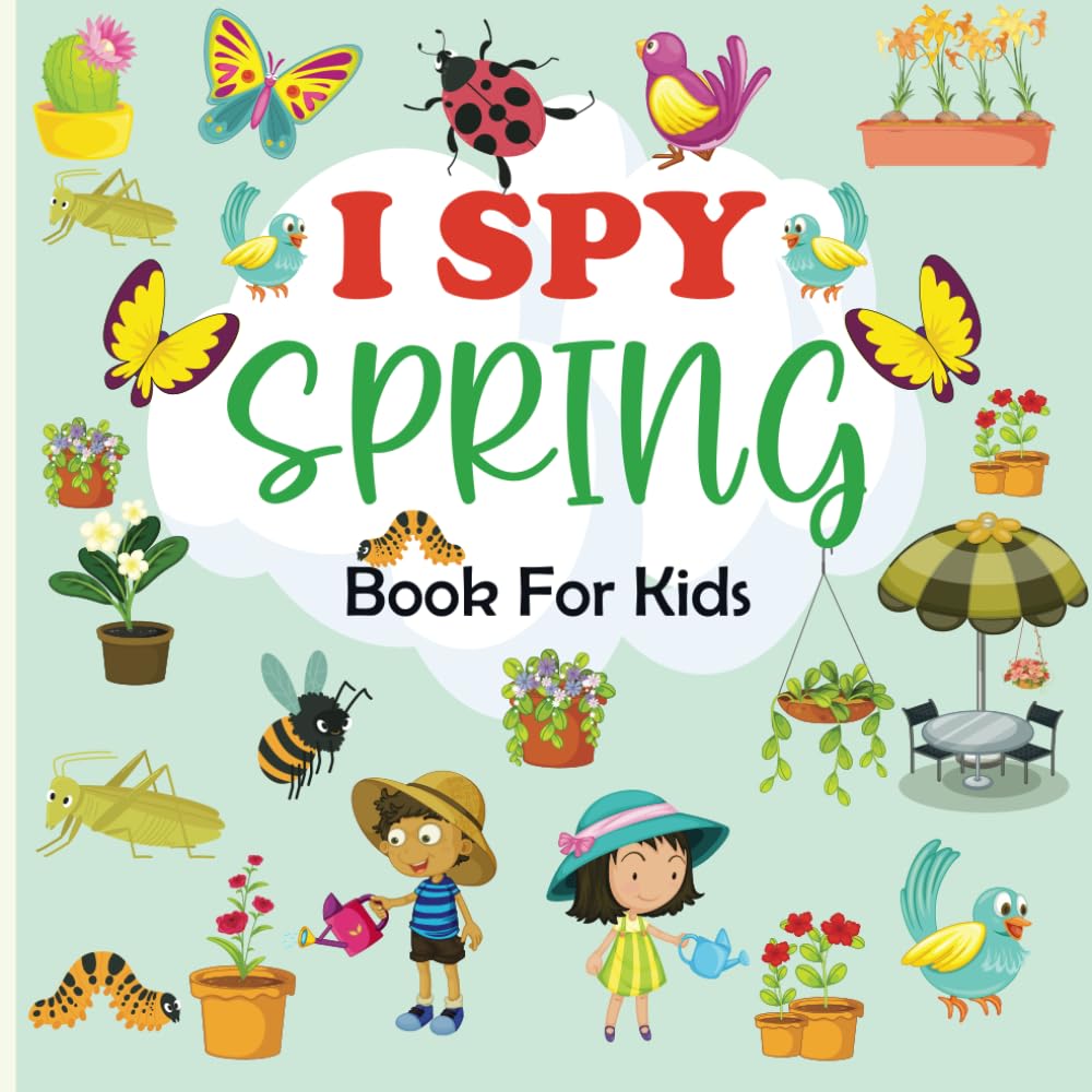 I Spy Spring Book For Kids: Fun and Cute Interactive Guessing Game Book ...