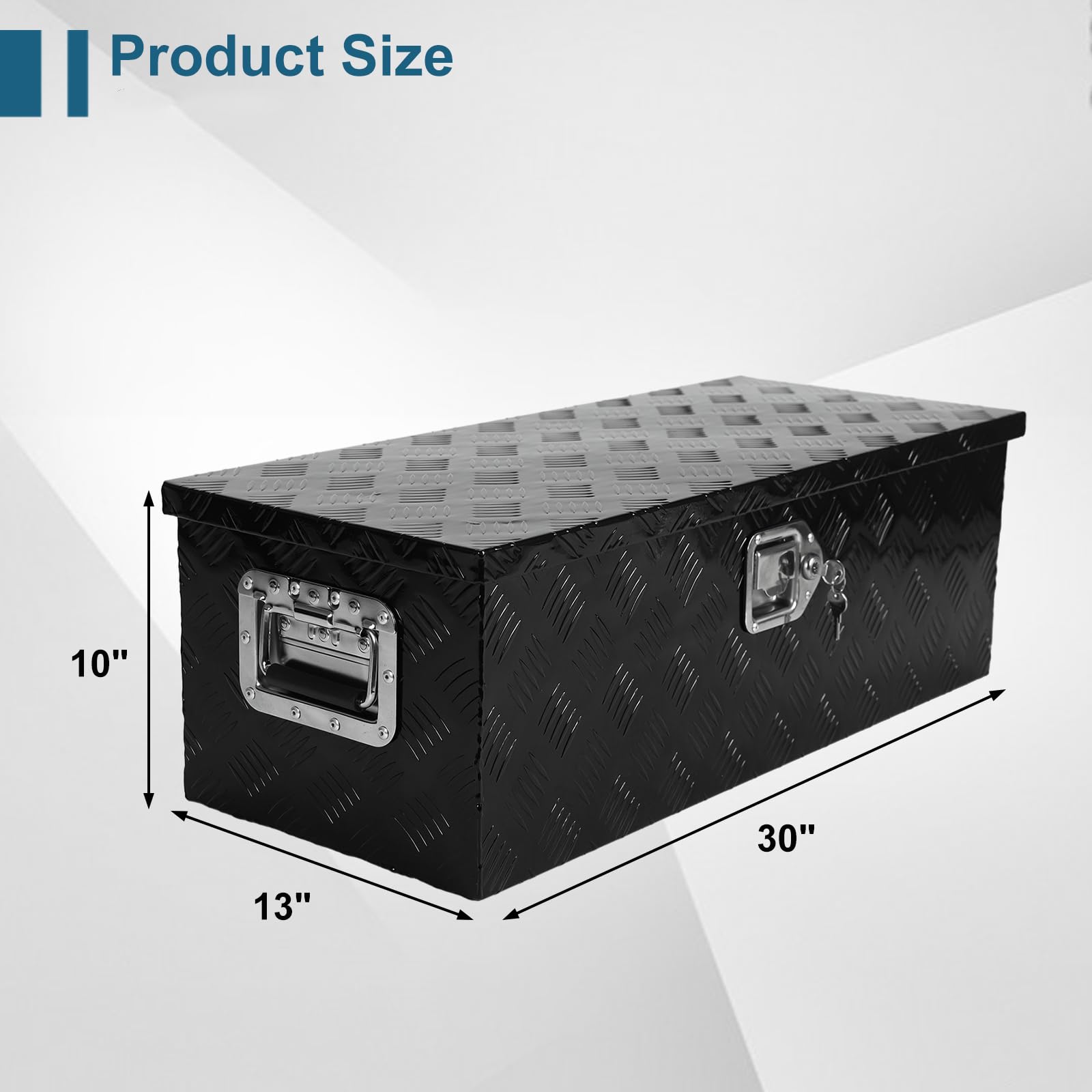 Snapklik.com : Gooeap 30 X 13 X 10 Inch Black Aluminum 5 Bar Tread Tool ...