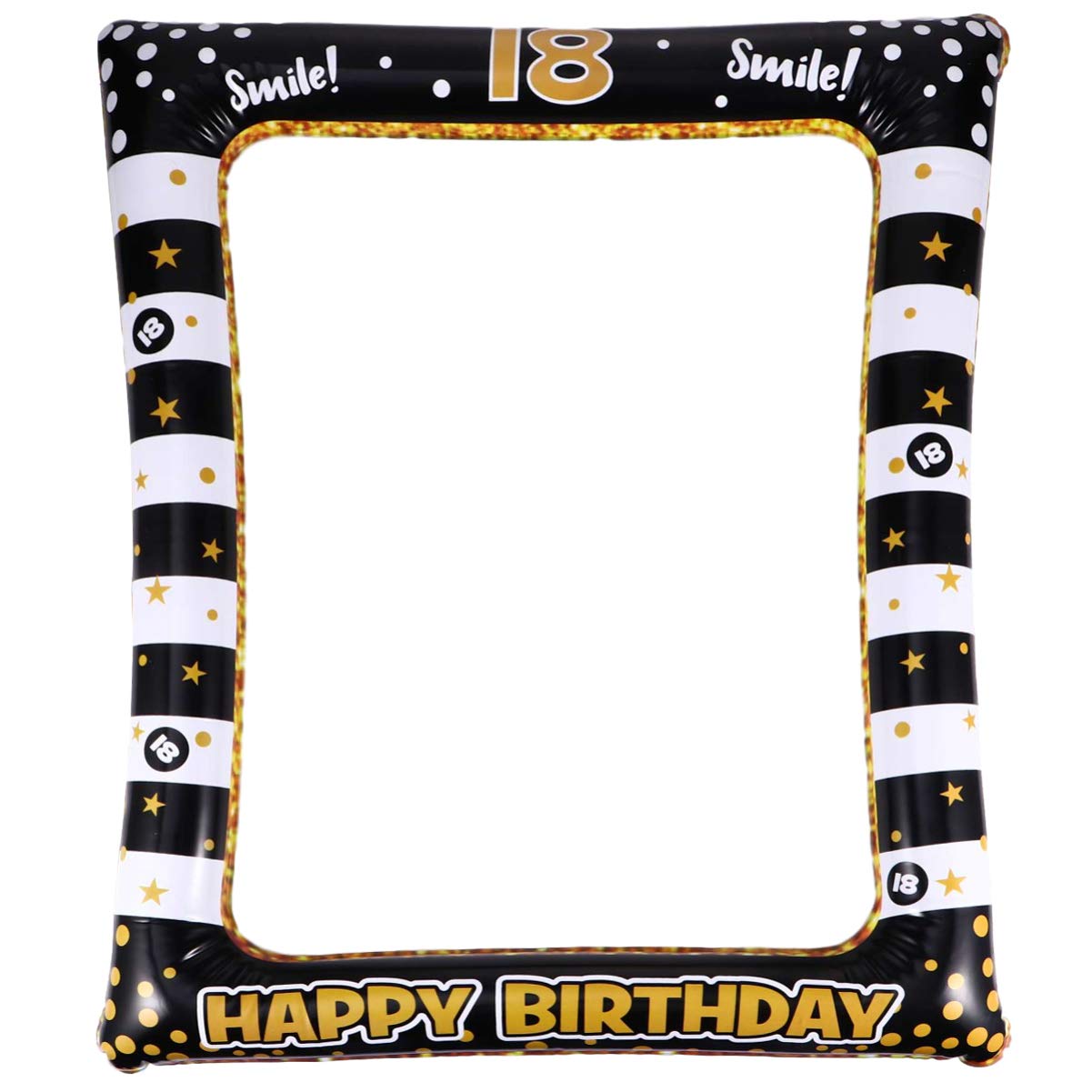 Bestoyard Inflatable Photo Frame 18th Number Selfie Picture Frame Photo ...