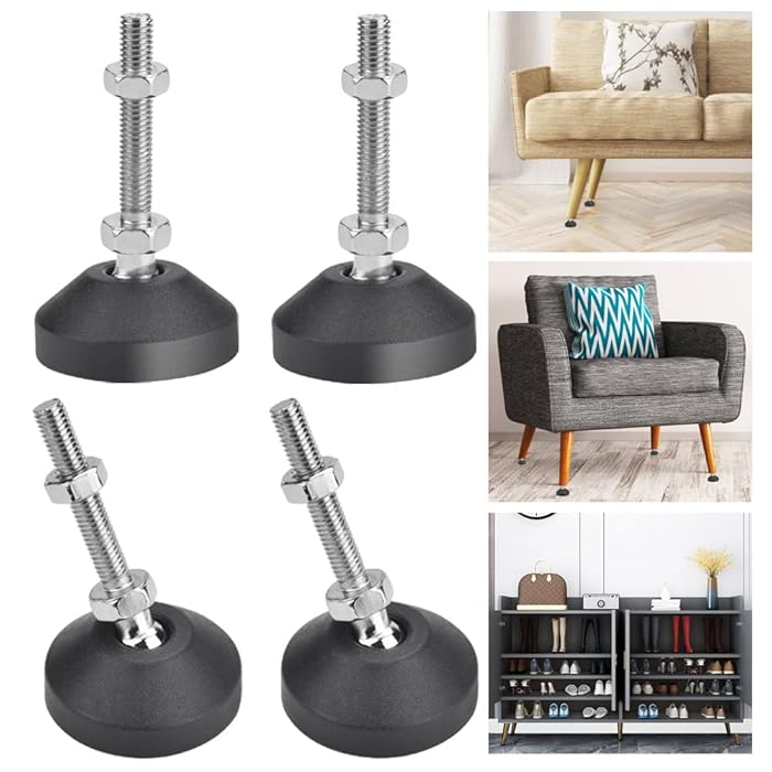 Buy PERFETSELL 4 PCS Adjustable Feet, M8*50mm Adjustment Screw Threaded ...