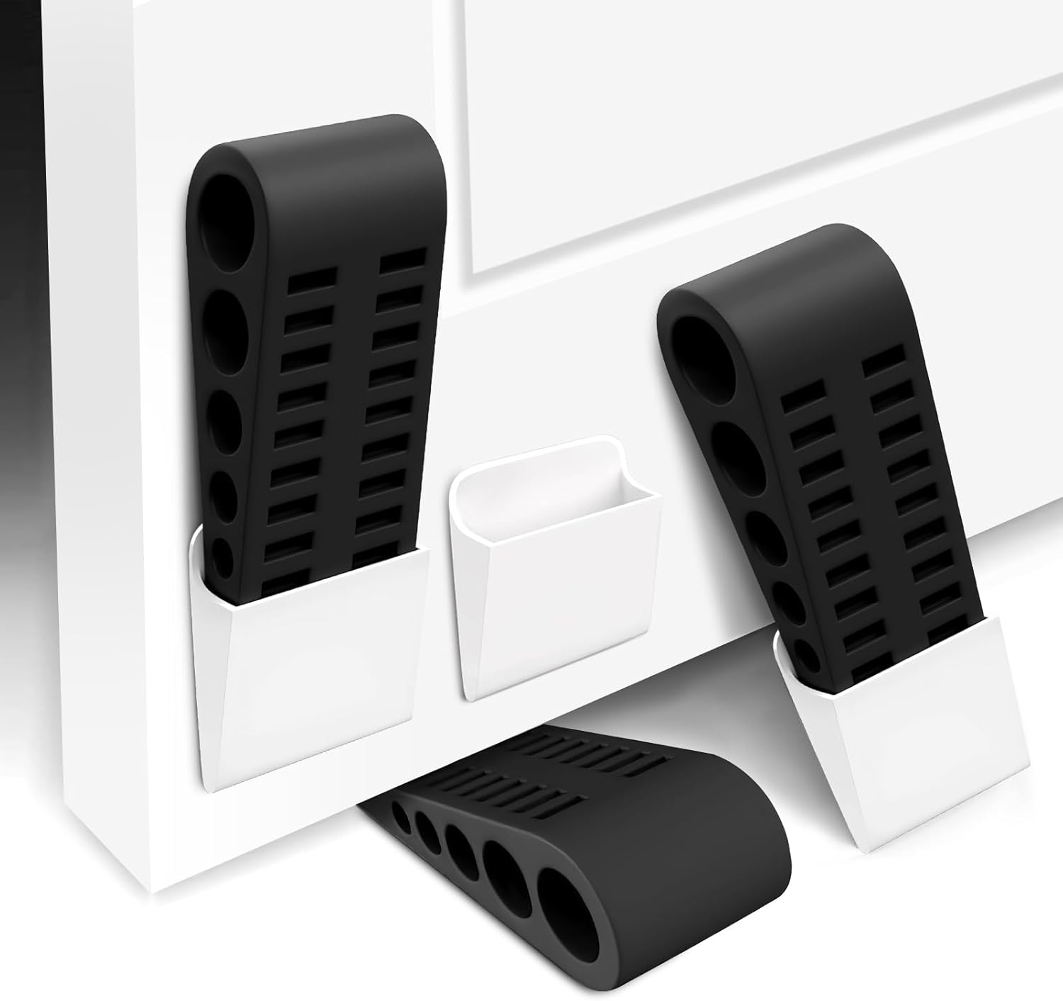 Rubber Door Stoppers, 3 Pcs Door Wedge Stop, Heavy Duty Door Wedge for ...