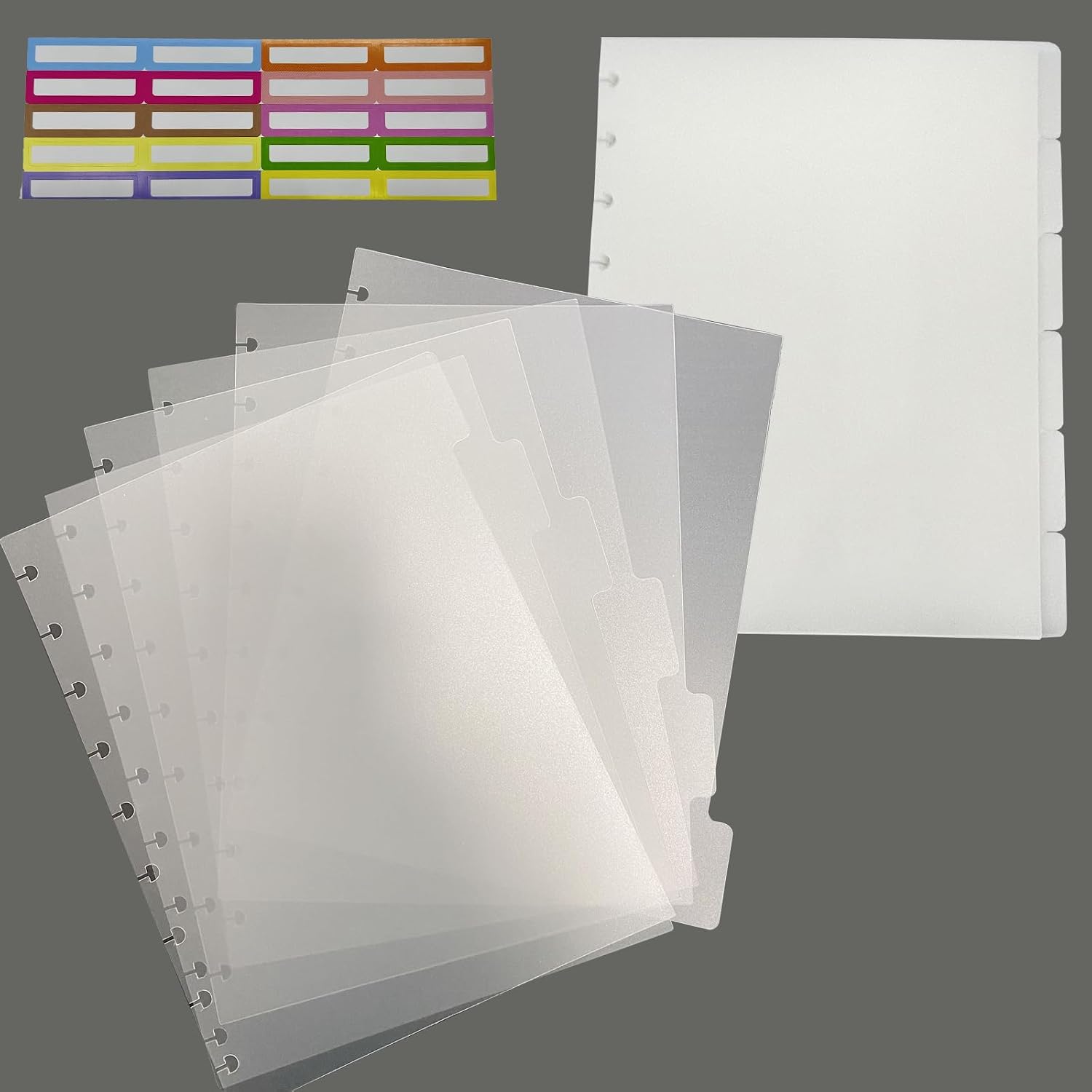 Amazon.com : 18 Pcs Blank Binder Planner Dividers for Discbound ...