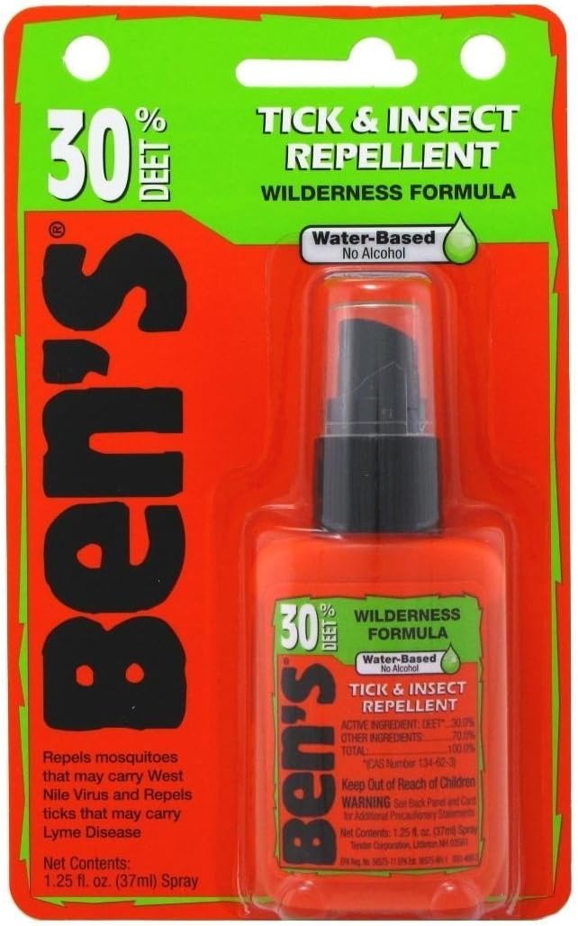 Amazon.com: Ben'S 30% Deet 驅蚊劑 1 盎司(約 35.4 克)卡片口袋尺寸 (3 入) : 健康與家庭