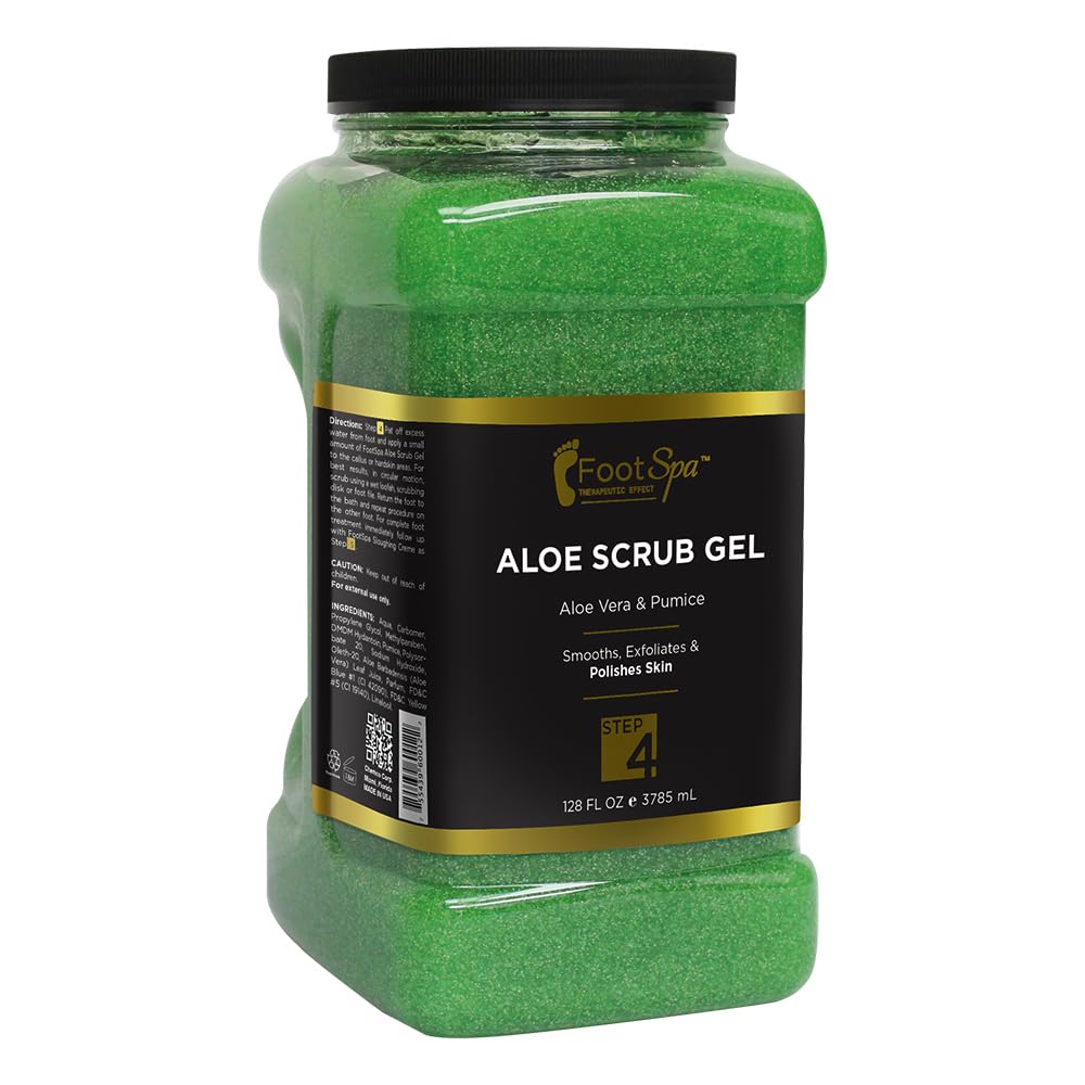 Buy FOOT SPA - Exfoliating Scrub Gel, 128 Oz - Manicure, Pedicure and ...