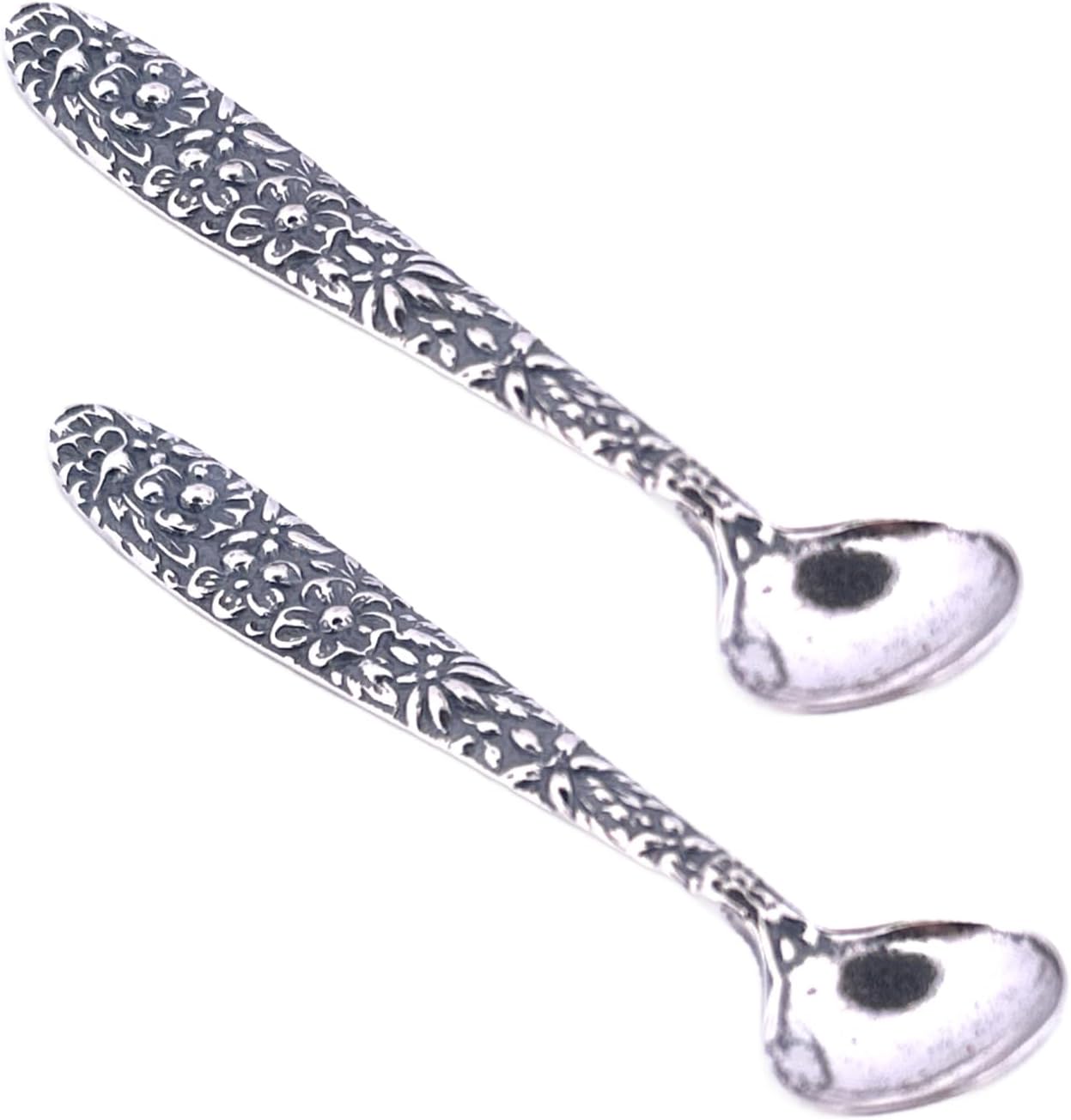 Amazon.com: APOLEEA 925 Sterling Silver Small Salt Spoon - Premium ...