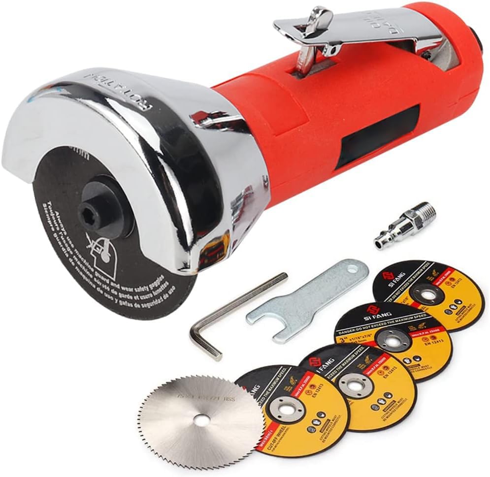 NuoDunco 3Inch Air Cut-Off Tool - Pneumatic Cutting Machine Grinder Kit ...