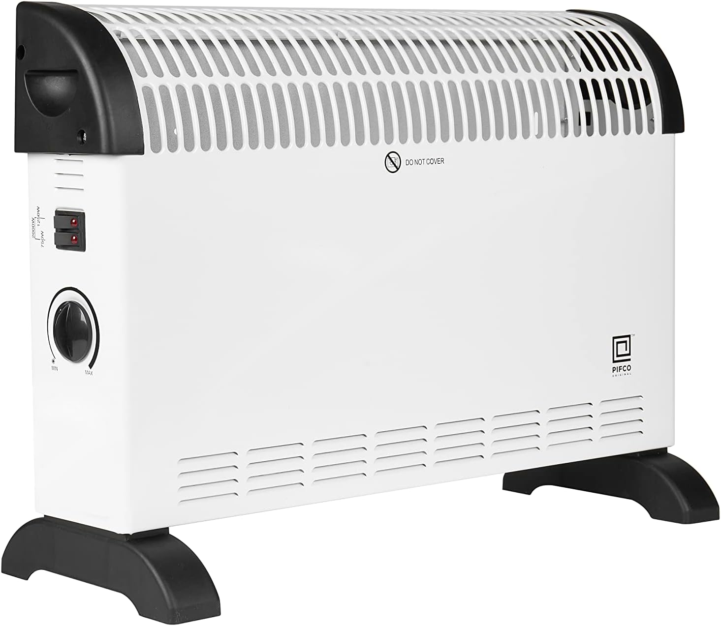 PIFCO 2KW White Convector Heater - 3 Heat Settings, Free Standing ...