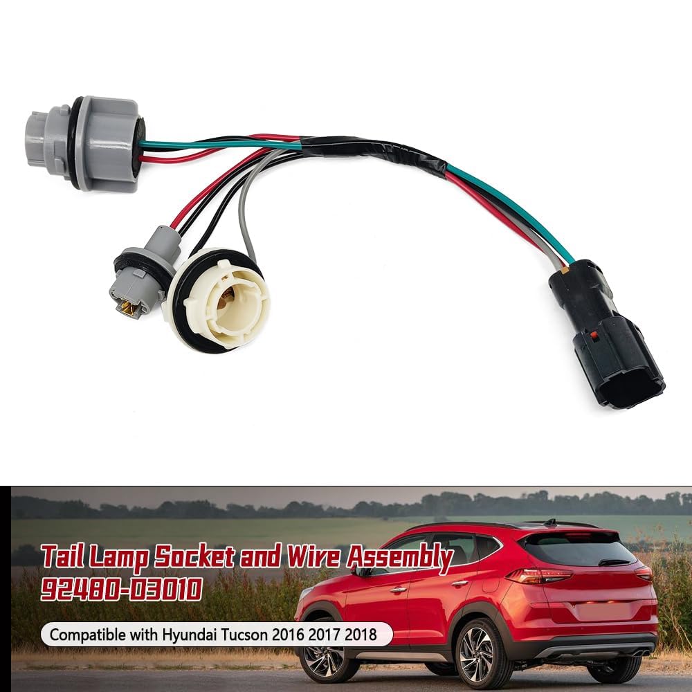 Snapklik.com : 6 Pin Tail Light Socket And Wire Fit For Hyundai Tucson ...