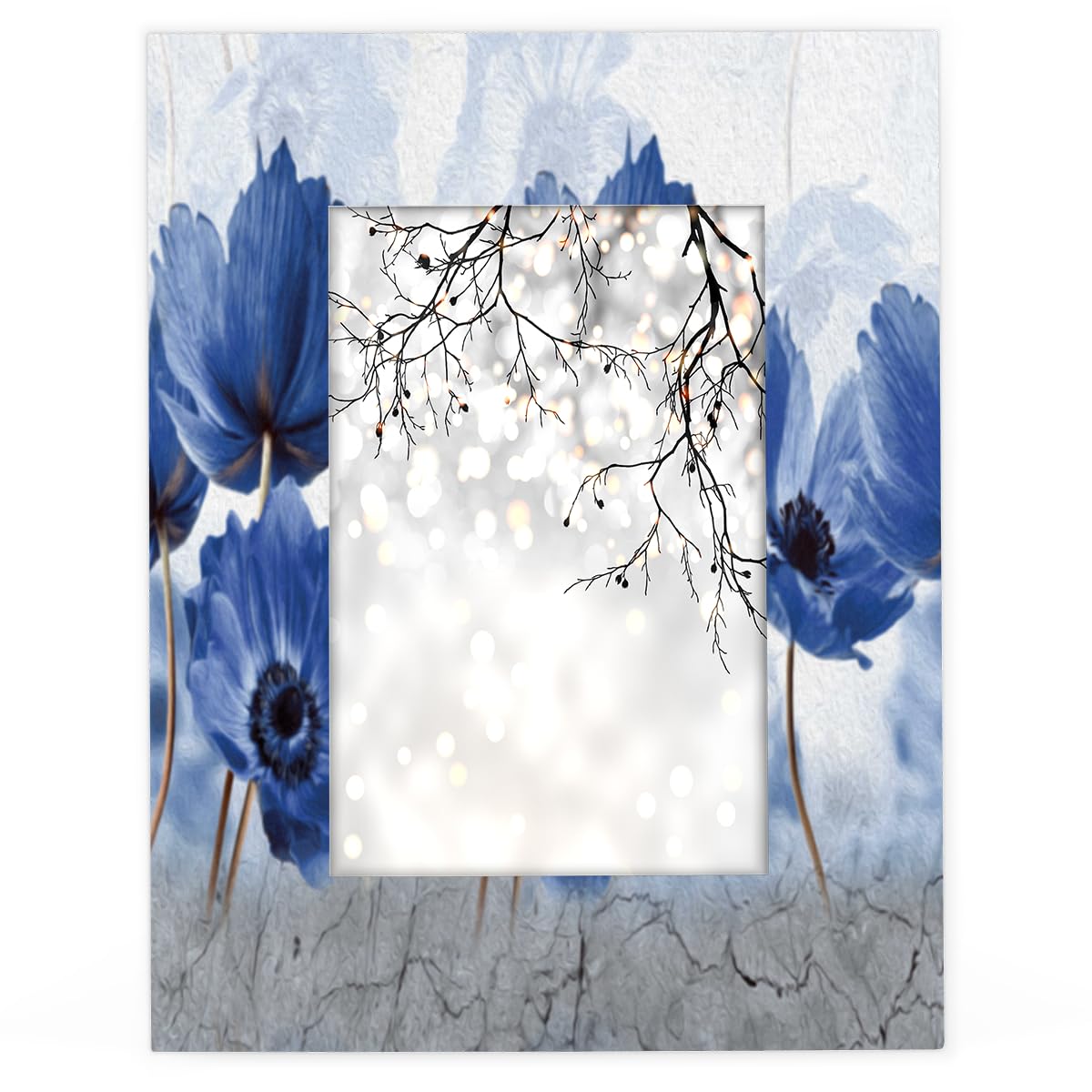 Marcos De Flores Azules