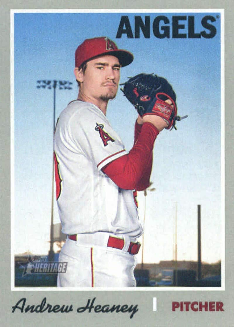 Amazon.com: 2019 Topps Heritage Baseball #203 Andrew Heaney Los Angeles ...