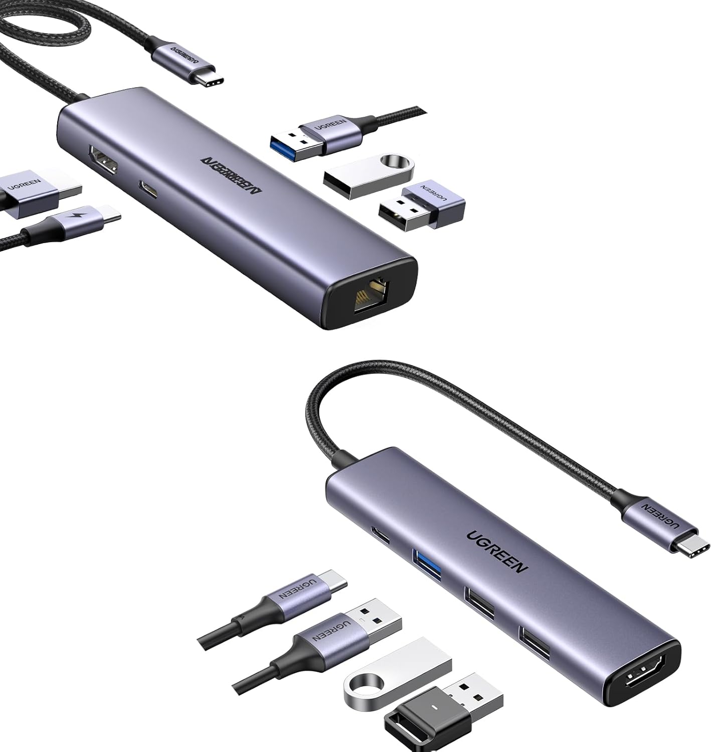 Amazon.com: UGREEN Revodok 6 in 1 USB C Hub Bundle with Revodok 5 in 1 USB C Hub : Electronics