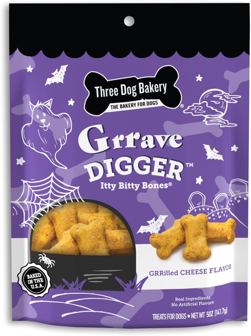 Amazon.com : Three Dog Bakery GRRave Digger Itty Bitty Bones Grilled ...