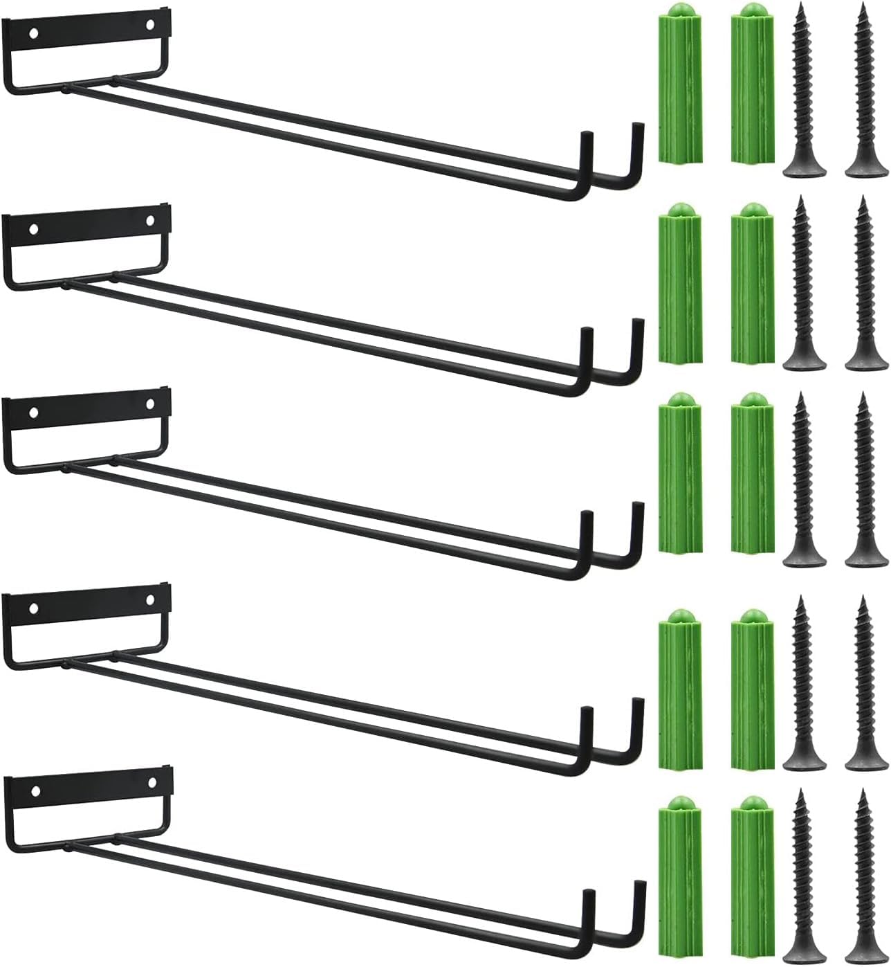 LINONI Porte-Verres Suspendu - Support de Verre à Vin avec 6 Rails pour ...