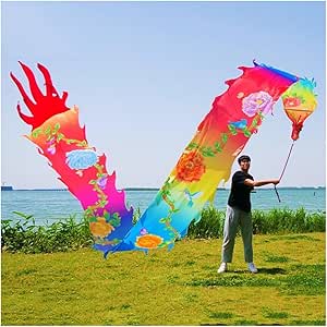 Amazon.co.jp: Dragon Poi Dragon Dance Ribbon Streamer with Travel Bag ...
