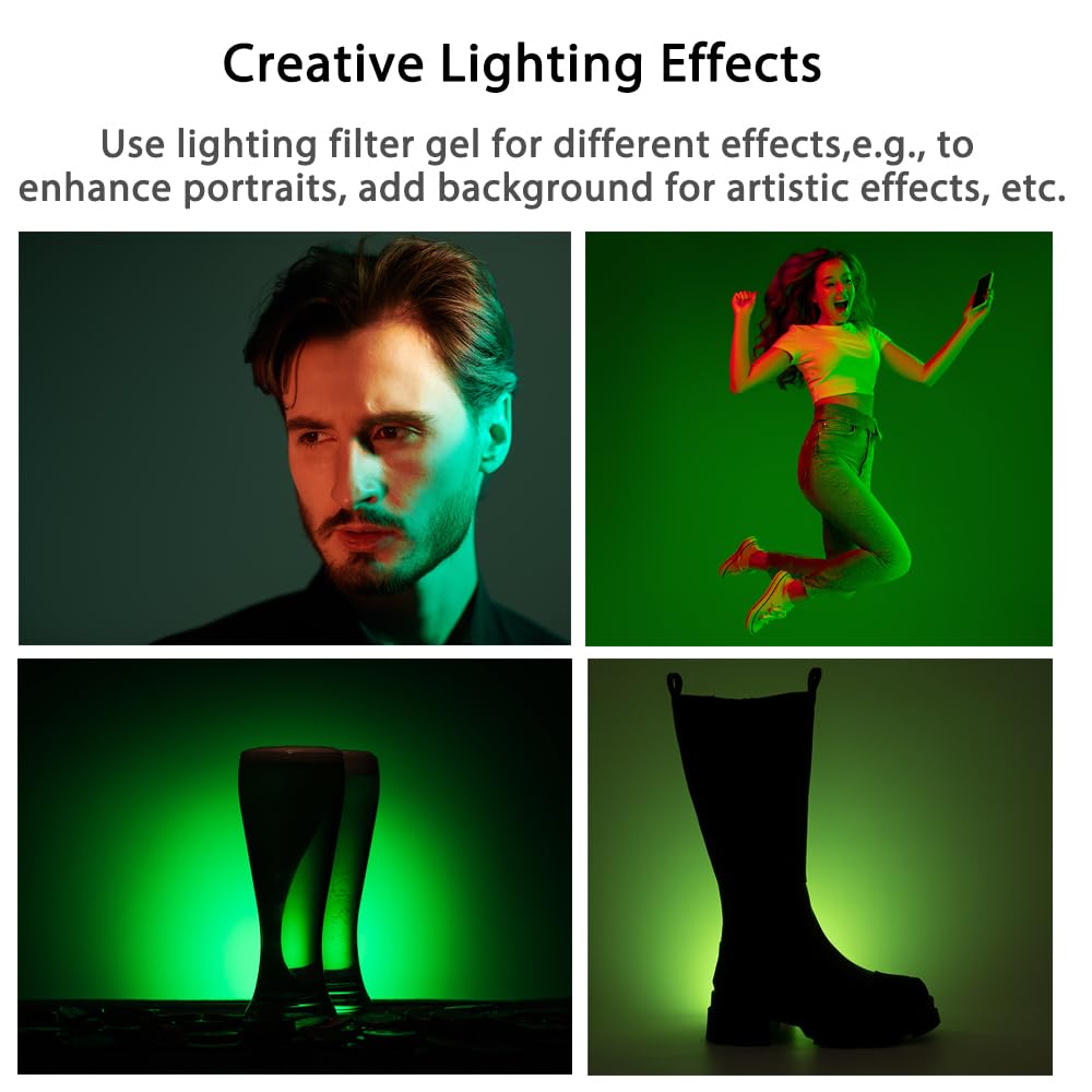 Light Dimming Film 6-Pack Color Correction Gel Sheets - 16x20 ...