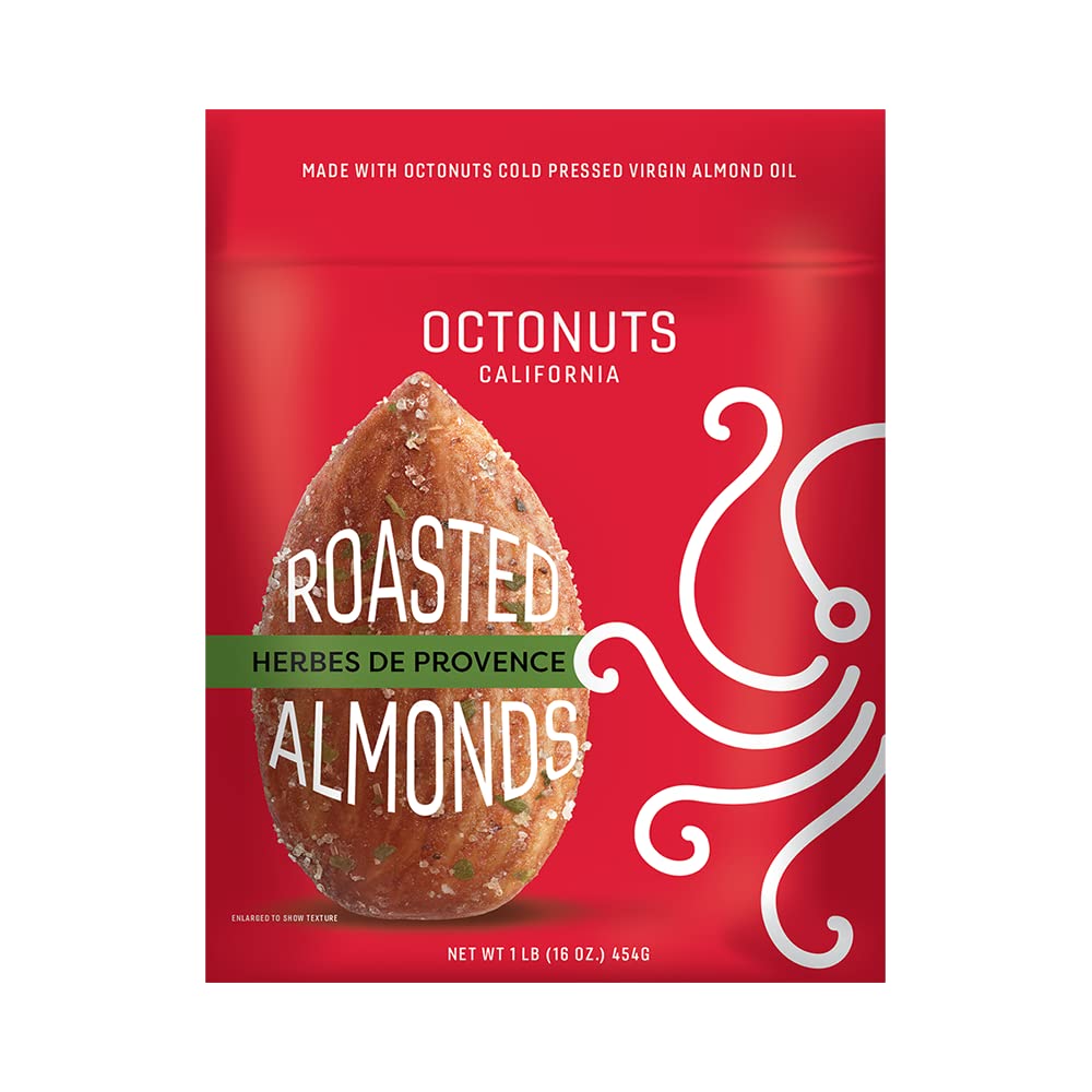 Amazon.com : Octonuts Herbes de Provence Almonds 16 oz - Roasted ...