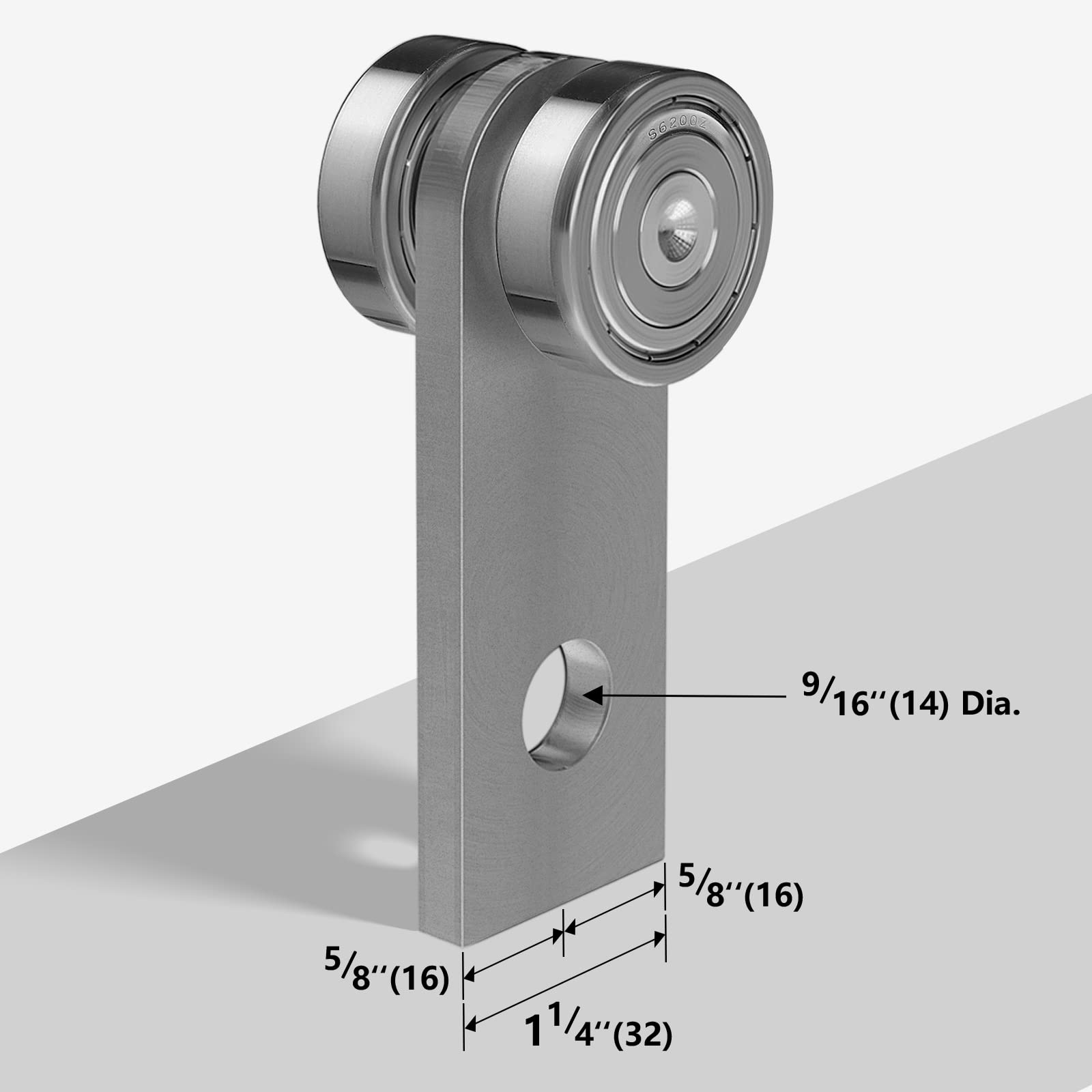 Unistrut Rollers BiJun Strut Channel Trolley Assembly Roller, Two ...