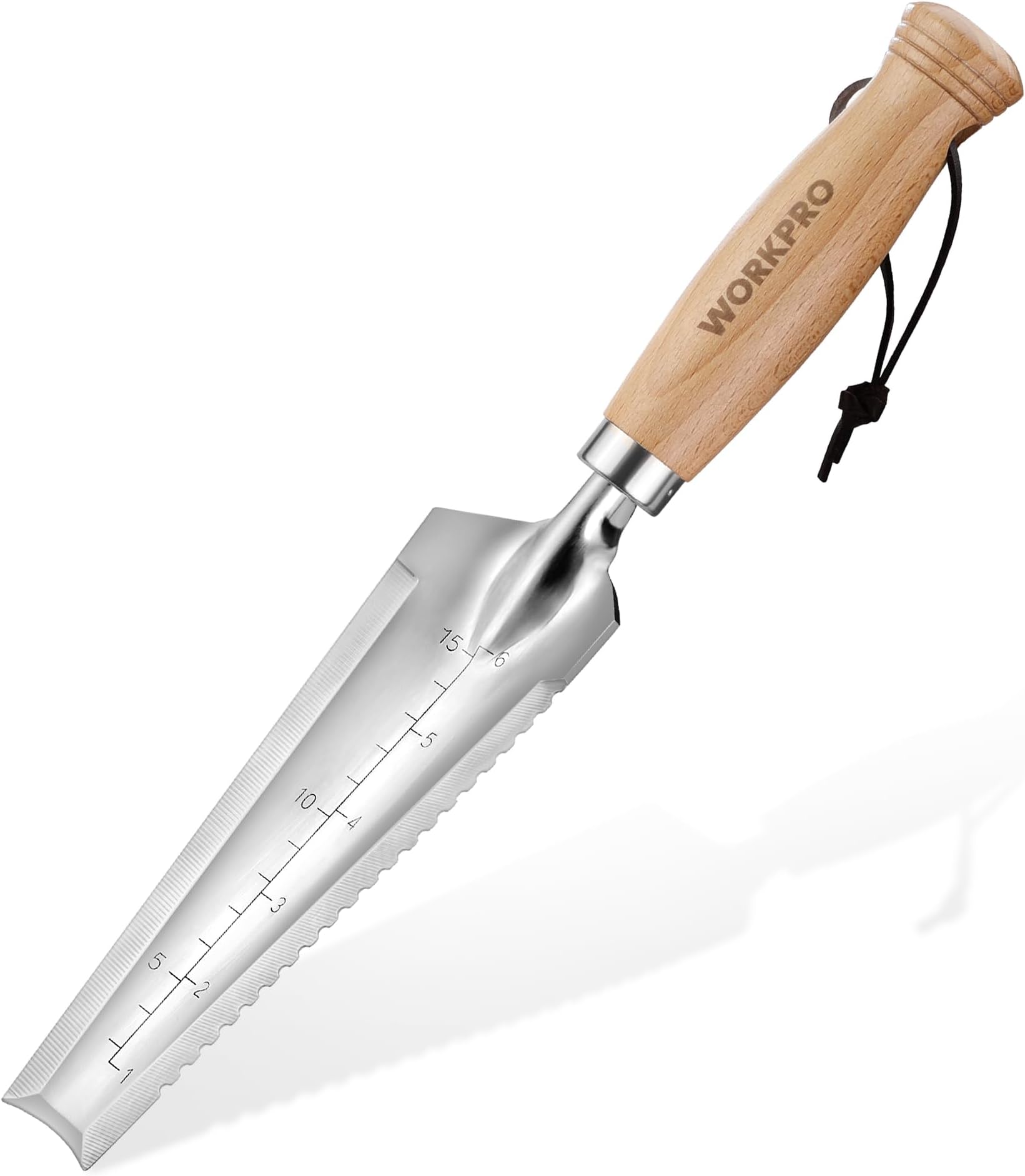 Amazon.com : WORKPRO Garden Trowel with Wood Handle, Stainless Steel ...