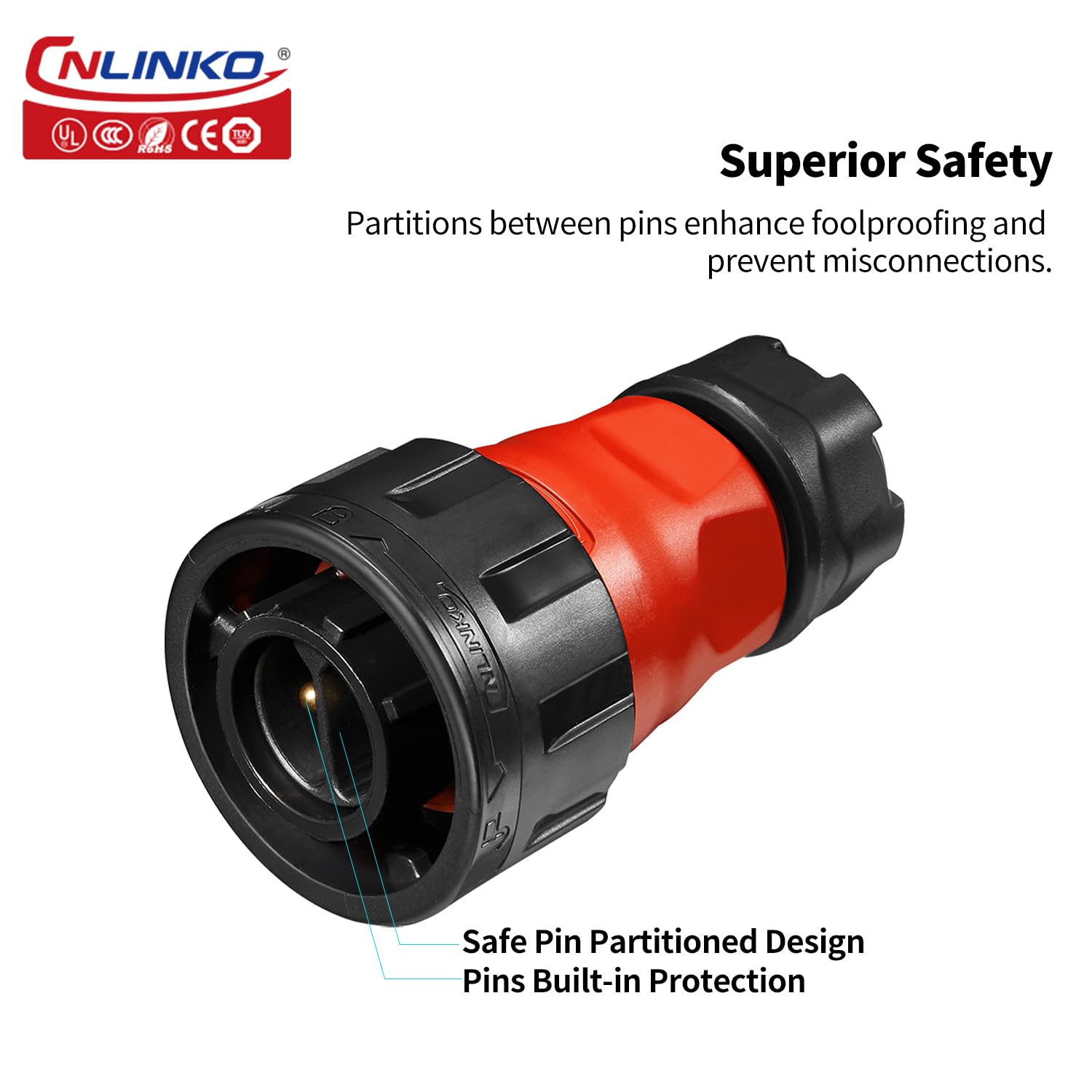 Snapklik.com : CNLINKO YM-24 2 PIN Industrial Waterproof Connectors ...