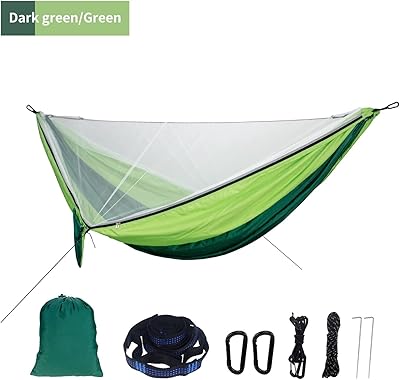 Amazon.com : FENG SHUI 2 Person Portable Hammock with Rain Fly & Bug ...