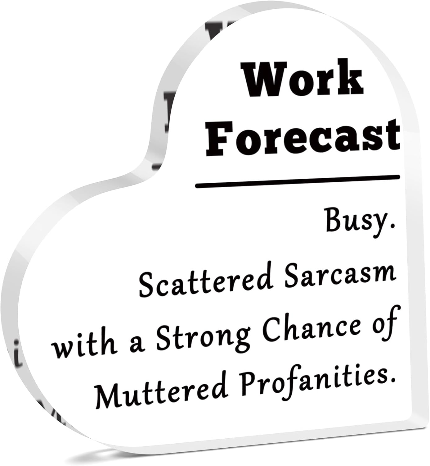 Amazon.com: Funny Office Desk Sign Acrylic Plaque Work Office Gifts for ...