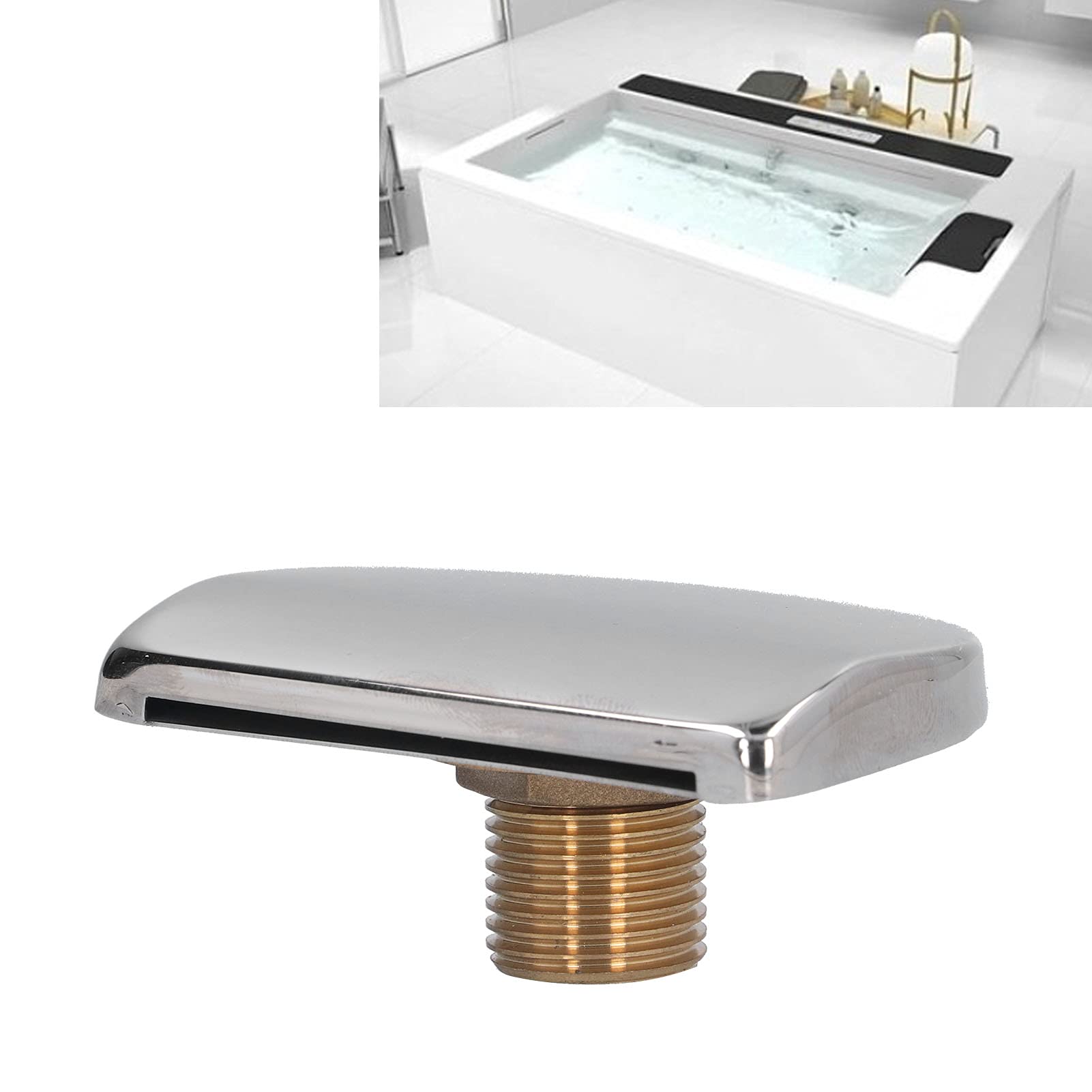 Jacuzzi Waterfall Spout 2 Person Jetted Tub For Couples | Empava