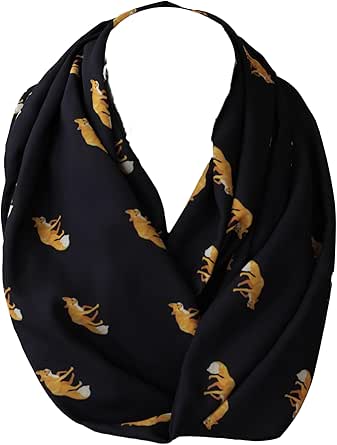 Fox print Infinity Scarf at Amazon Women’s Clothing store