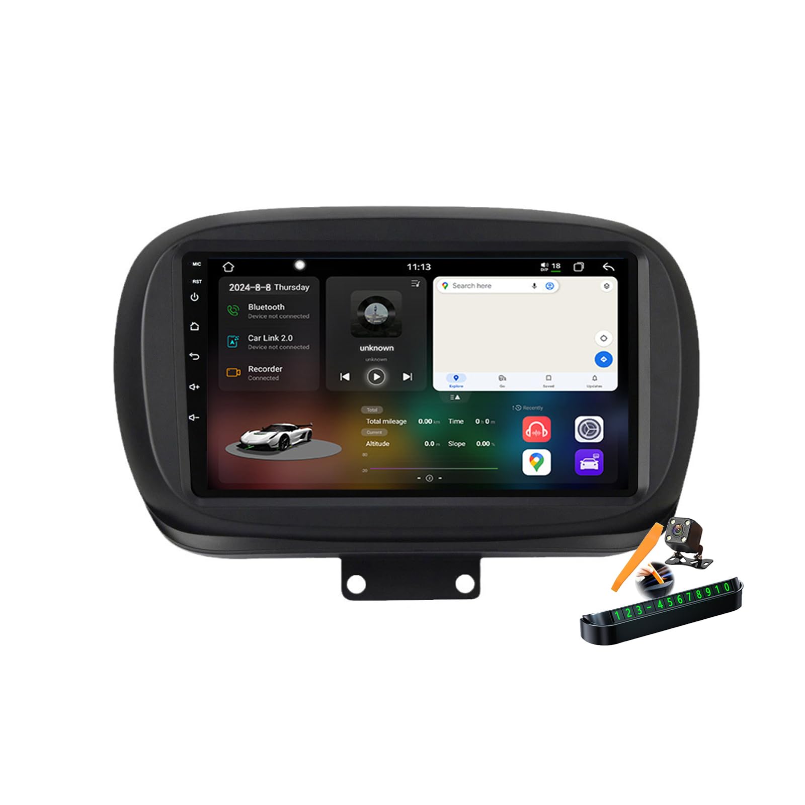 Amazon.co.jp: Y100s,YLOXFW Android 14.0ラジオ2 Din車載ステレオ適用 F-iat 500X 2014 ...