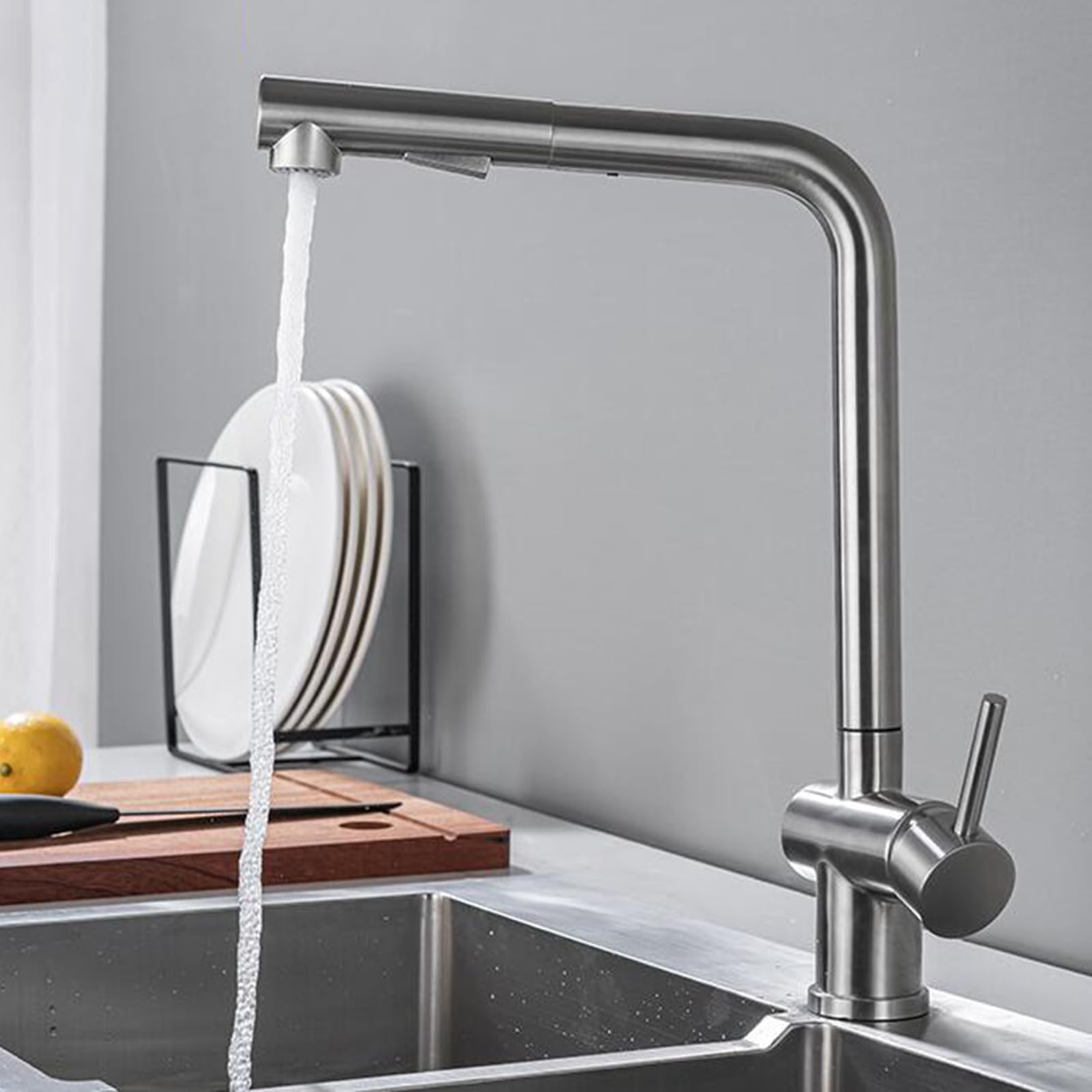 Kitchen Faucets with Pull Out Spray Kitchen Mixer Faucet Swivel ...