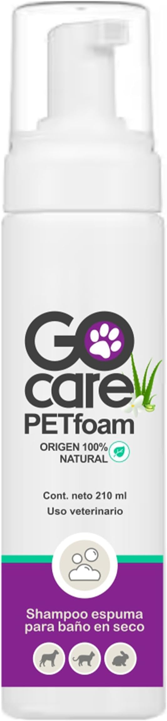 Go Care | Shampoo Espuma para Baño en Seco - Extracto de Aloe Vera y ...
