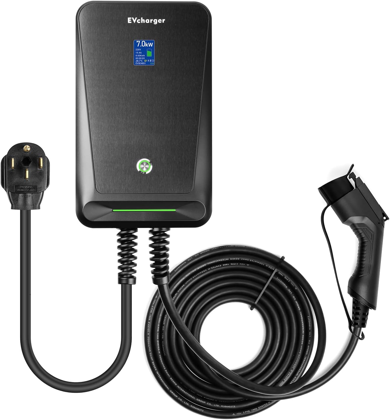 Amazon.com: Level 2 EV Charger, 32A 240V 7.68KW,Outdoor/Indoor ...