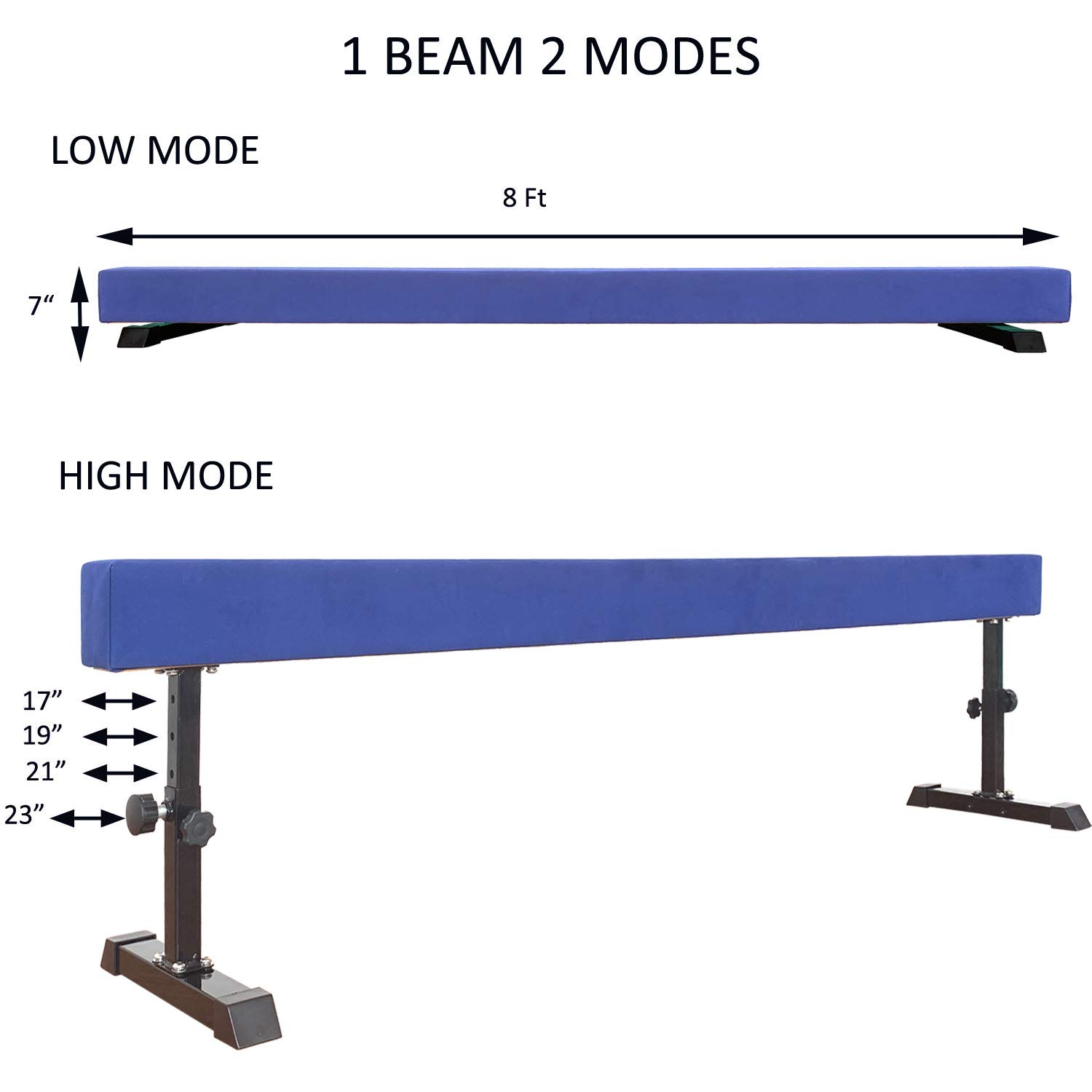 Buy MARFULA 8 Feet Adjustable Gymnastics Balance Beam Gymnastics ...