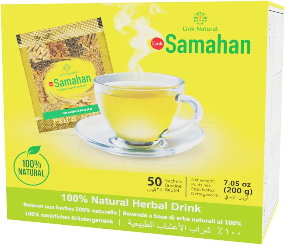 Amazon.com: 100 Link Samahan Ayurvedic Herbal Tea Packets Sri Lankan ...