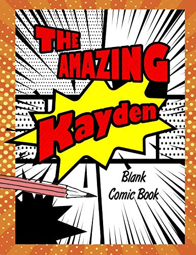 Amazon.com: The Amazing Kayden: Pop Comic Blank Writing Book ...