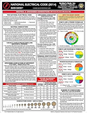 Amazon.com: 2014 National Electrical Code Quick-Card: 9781622700936 ...