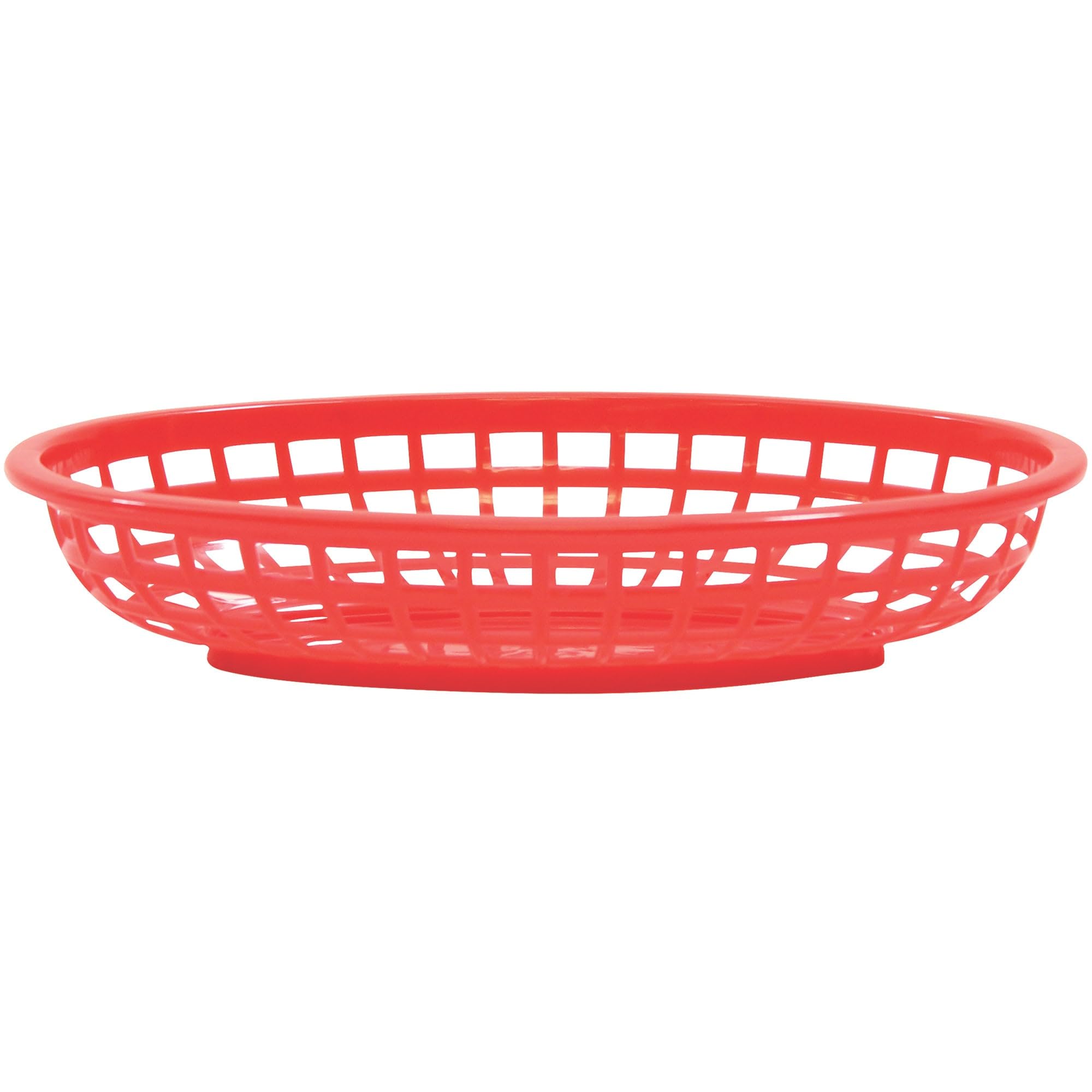 TableCraft Classic Oval Food Baskets Red 24x15x5cm - Case of 36 ...