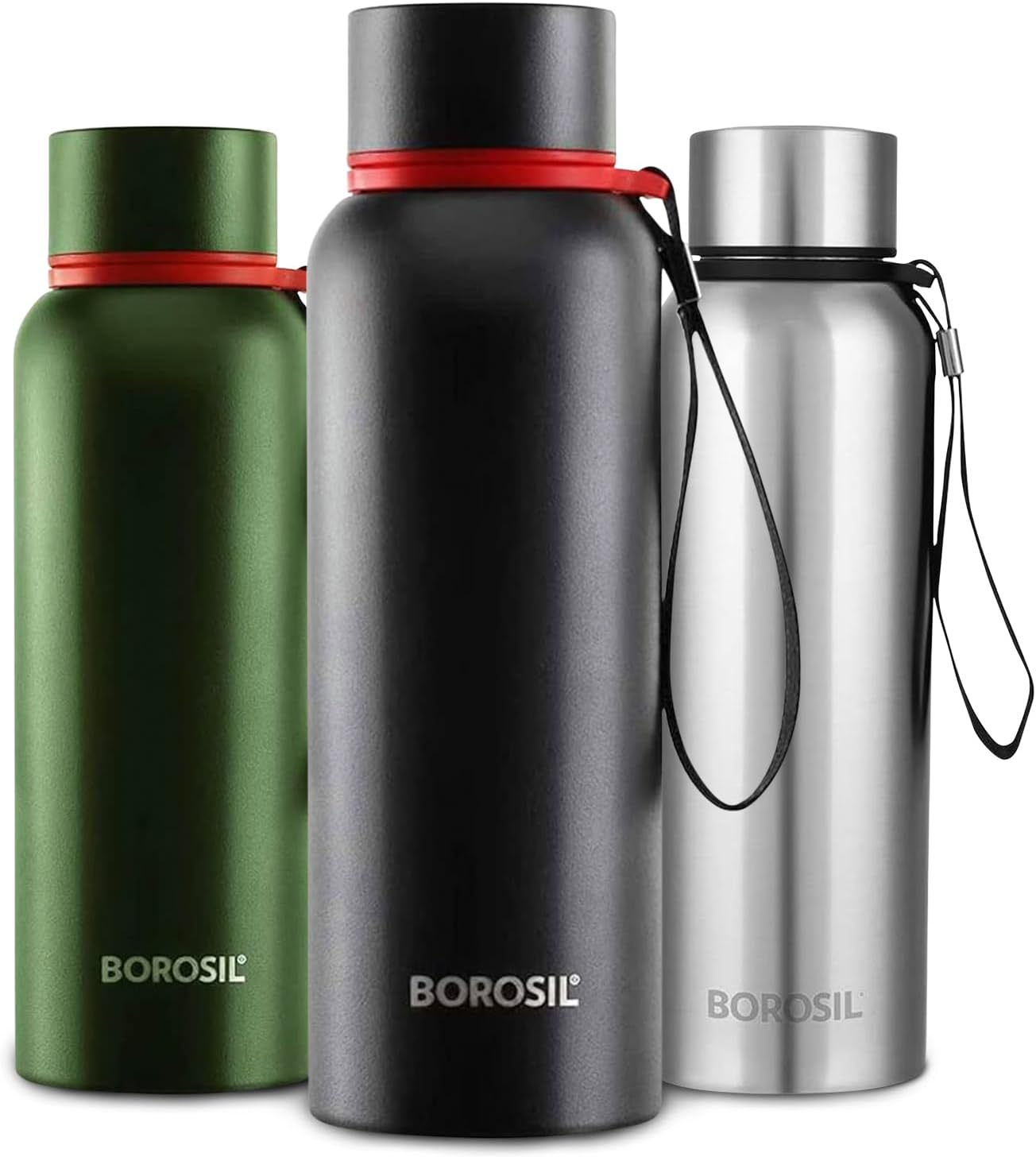 Borosil Hydra Bolt 1000 ml Stainless Steel Water Bottle | Double Wall ...
