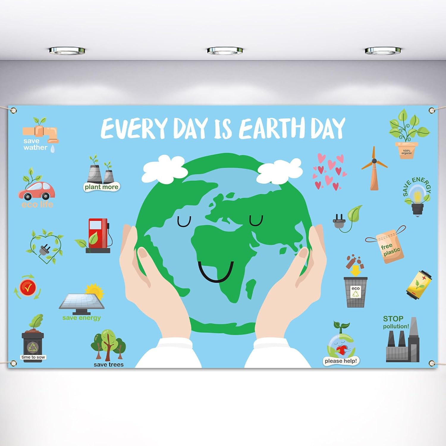 Amazon.com : Vohado Every Day is Earth Day Photo Booth Backdrop April ...