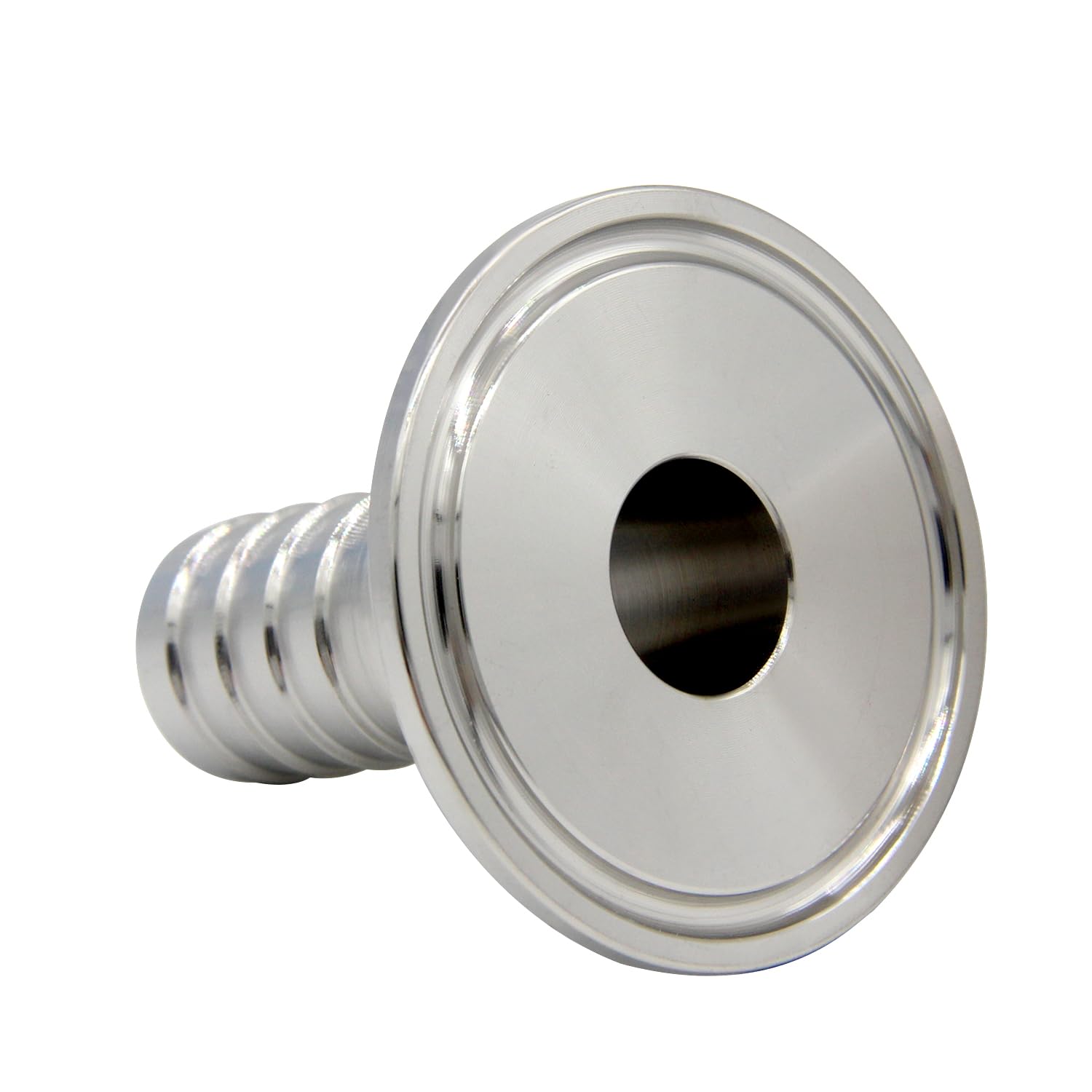 Snapklik.com : Fitvell Sanitary Fitting 1.5" Tri Clamp To 1" Hose Barb ...