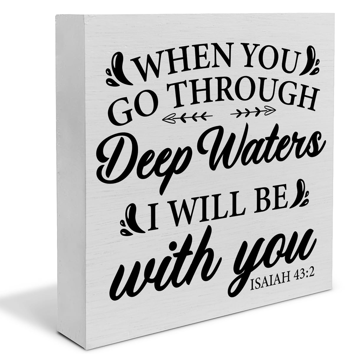 Amazon.com: Inspirational Quote Bible Verse Wooden Box Sign Christian ...