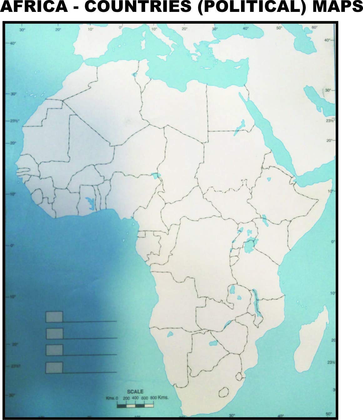 Blank Map Of Africa With Physical Features