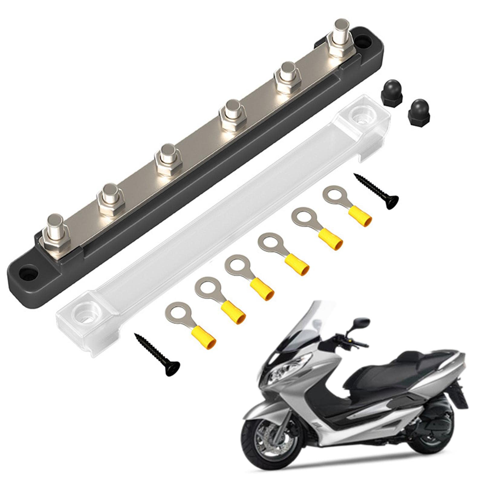 Jyfanse 5 Pcs Terminal Block Single Row Screw Terminal Junction ...