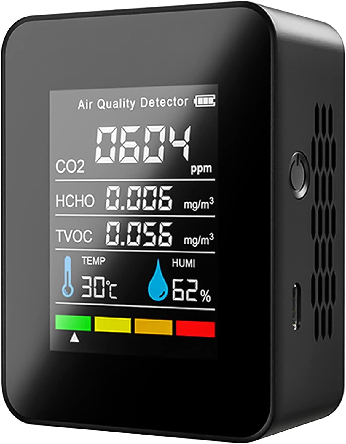 Amazon.com: iwaki 5 in 1 Air Quality Monitor Indoor Portable CO2 ...