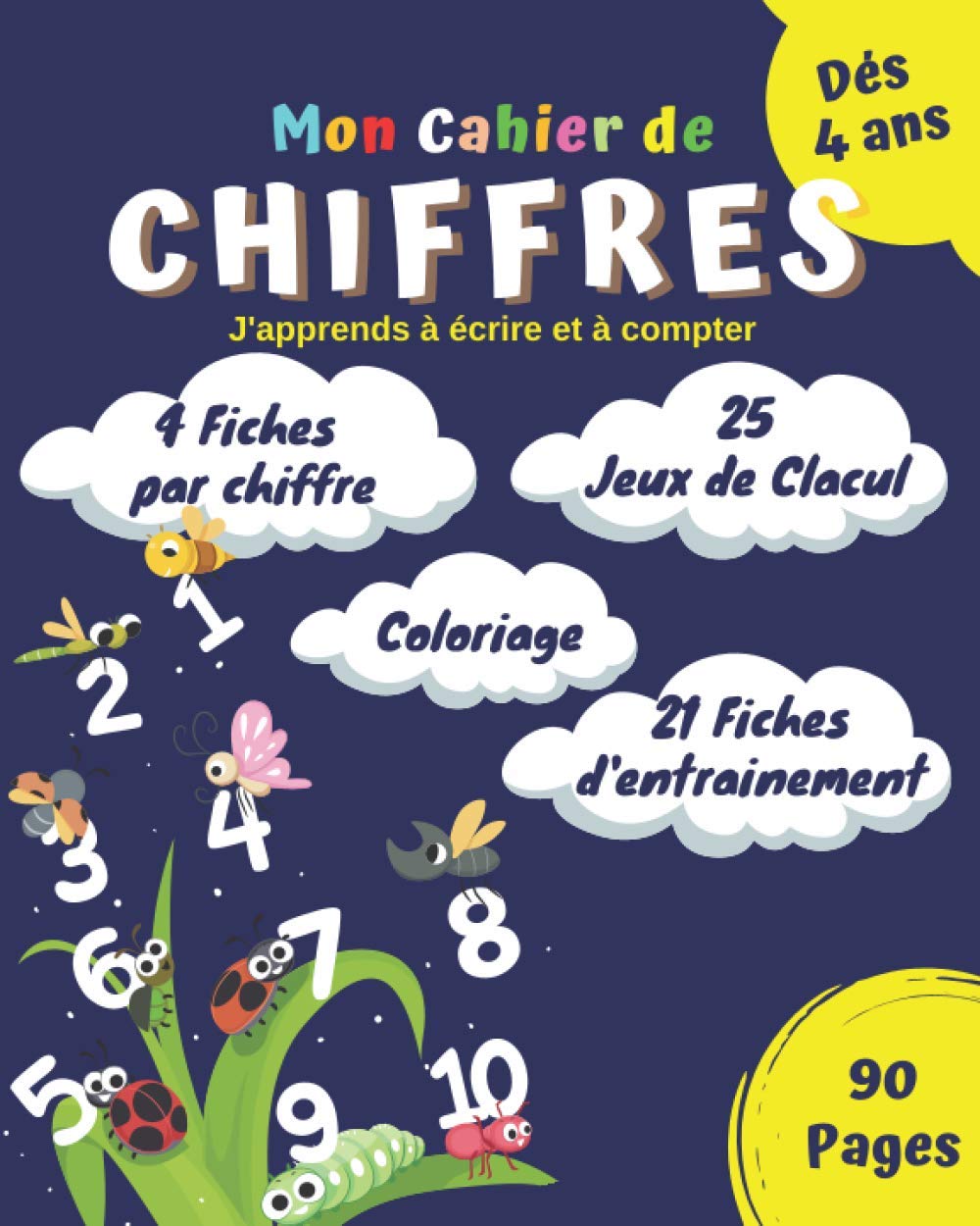 Amazon.fr - Mon cahier de chiffres: Cahier d'écriture spécial chiffres ...
